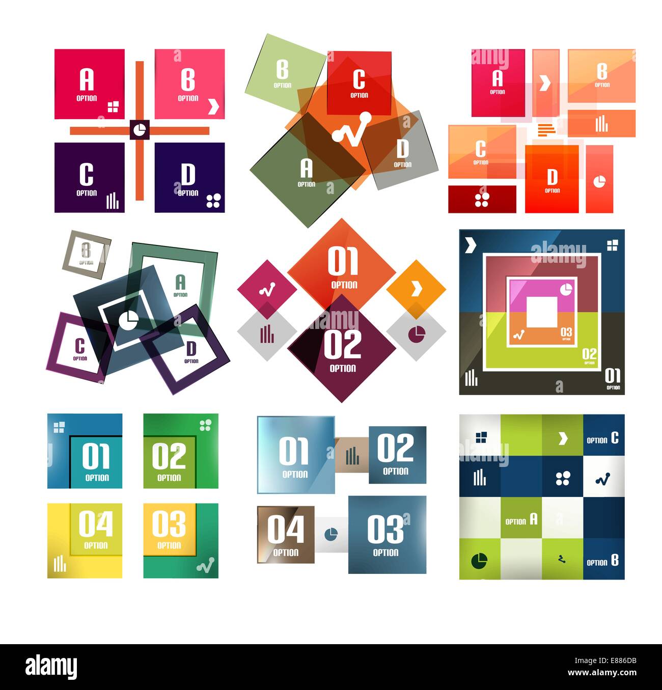 Vector square banners templates set Stock Vector Image & Art - Alamy
