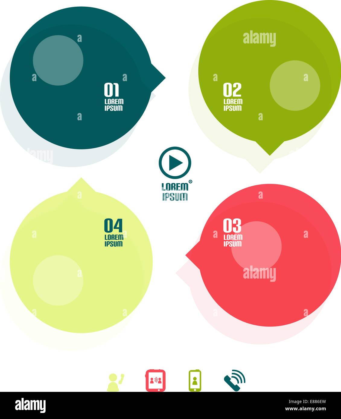 Retro speech bubble infographics Stock Vector Image & Art - Alamy