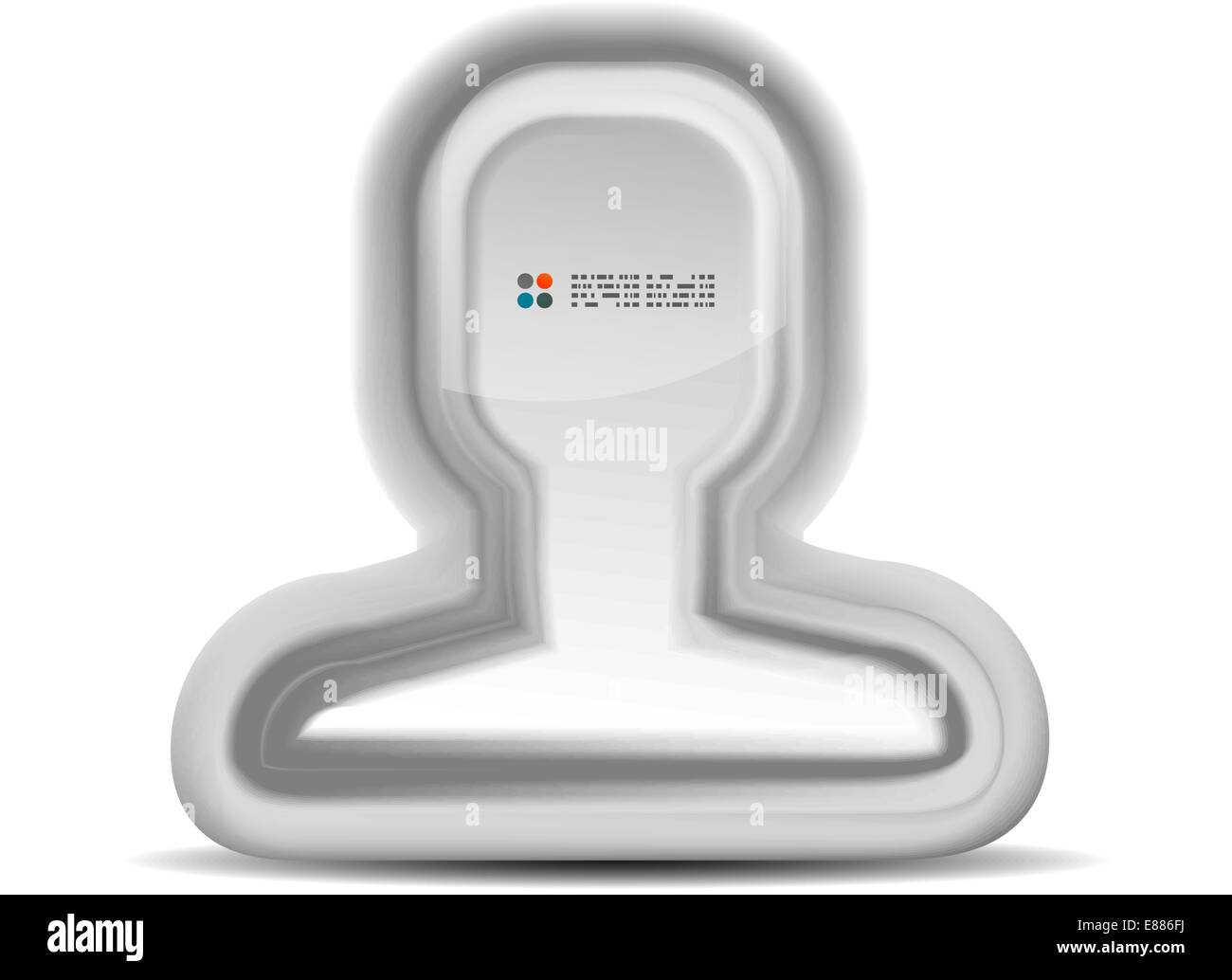 3d vector white head person concept Stock Vector Image & Art - Alamy