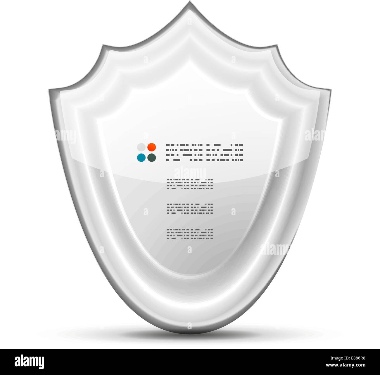 Vector 3d white protection concept Stock Vector Image & Art - Alamy