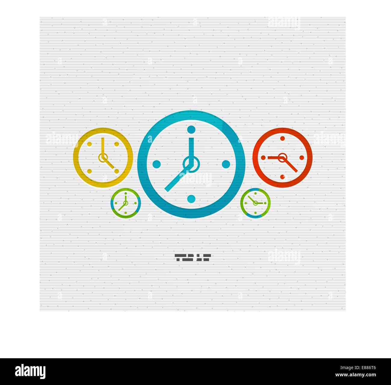 Modern paper design time vector concept Stock Vector Image & Art - Alamy