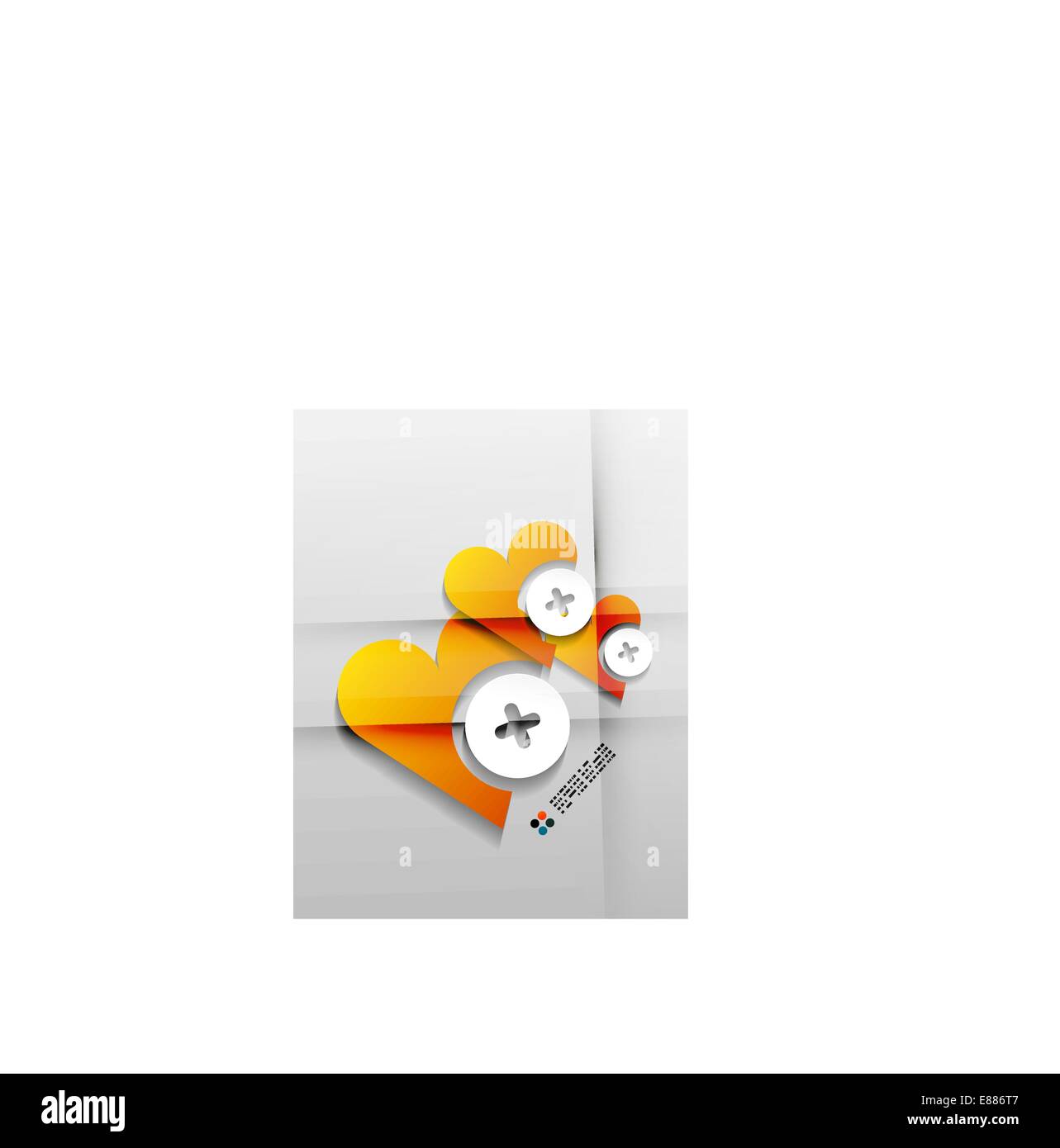 Vector paper heart design Stock Vector Image & Art - Alamy