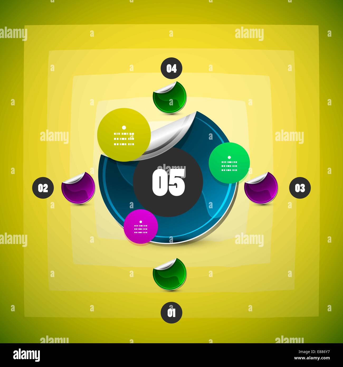 option steps vector template Stock Vector Image & Art - Alamy