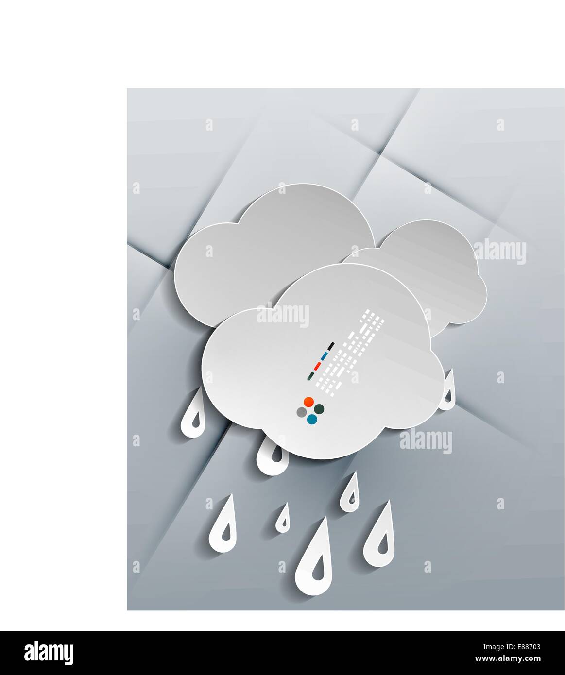 Vector water drops paper modern design Stock Vector Image & Art - Alamy