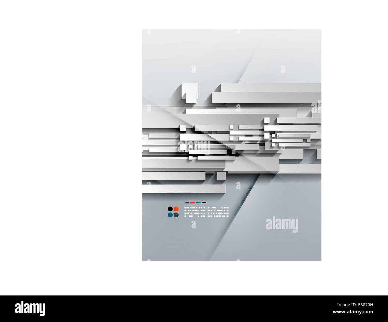 Vector 3d paper lines modern design Stock Vector Image & Art - Alamy