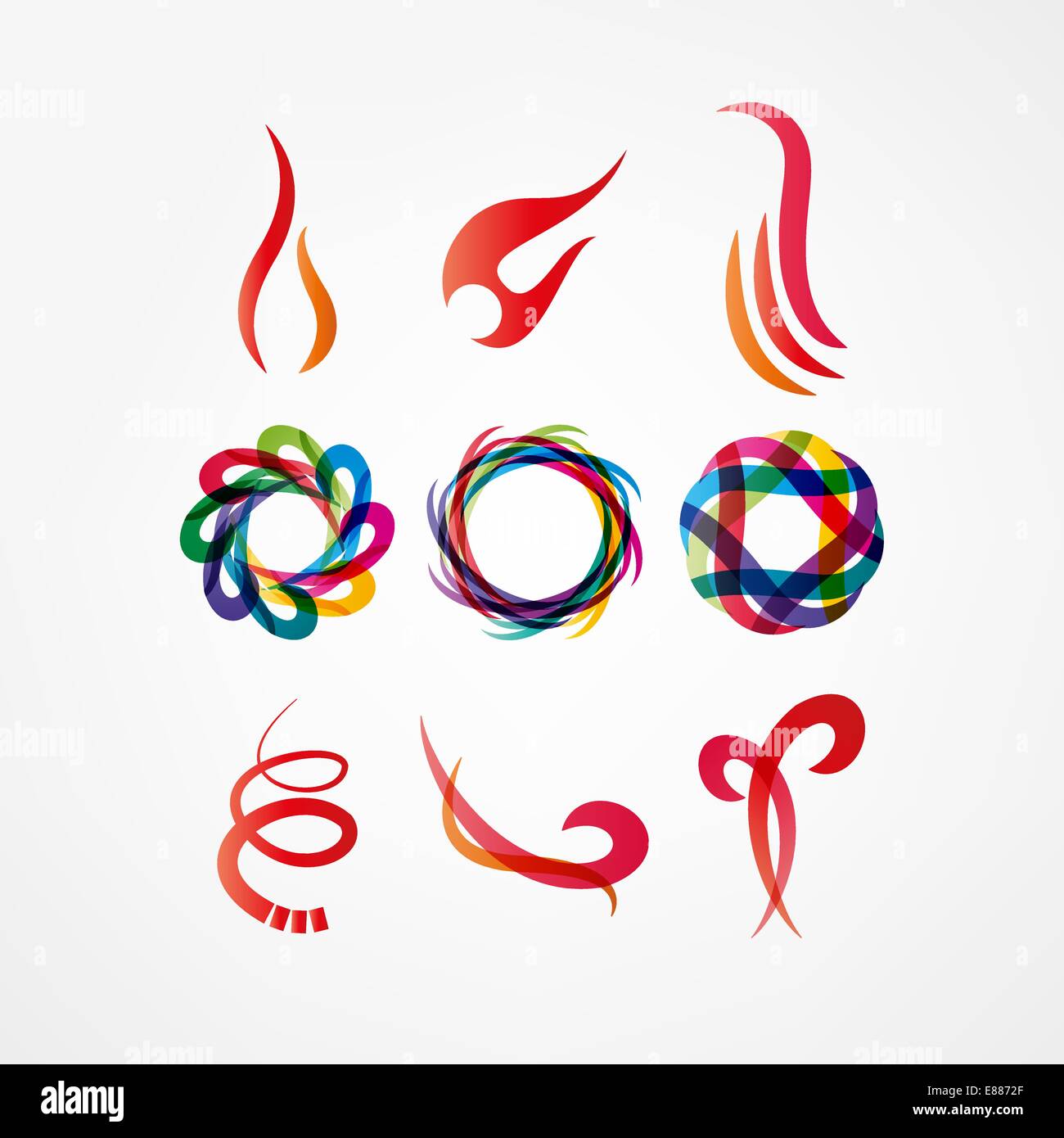 abstract icon set Stock Vector Image & Art - Alamy