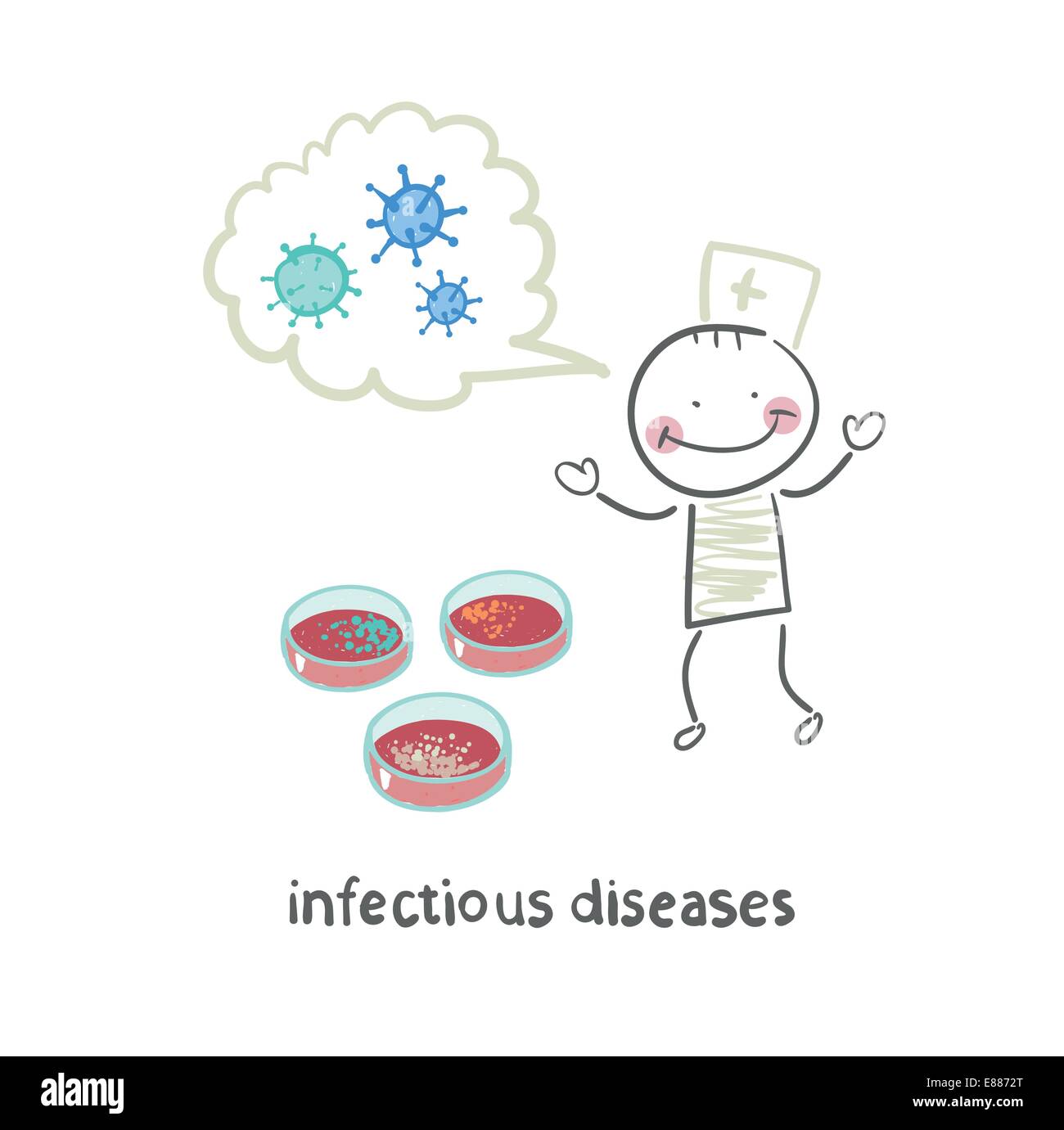 Infectious throat diseases Stock Vector Images - Alamy