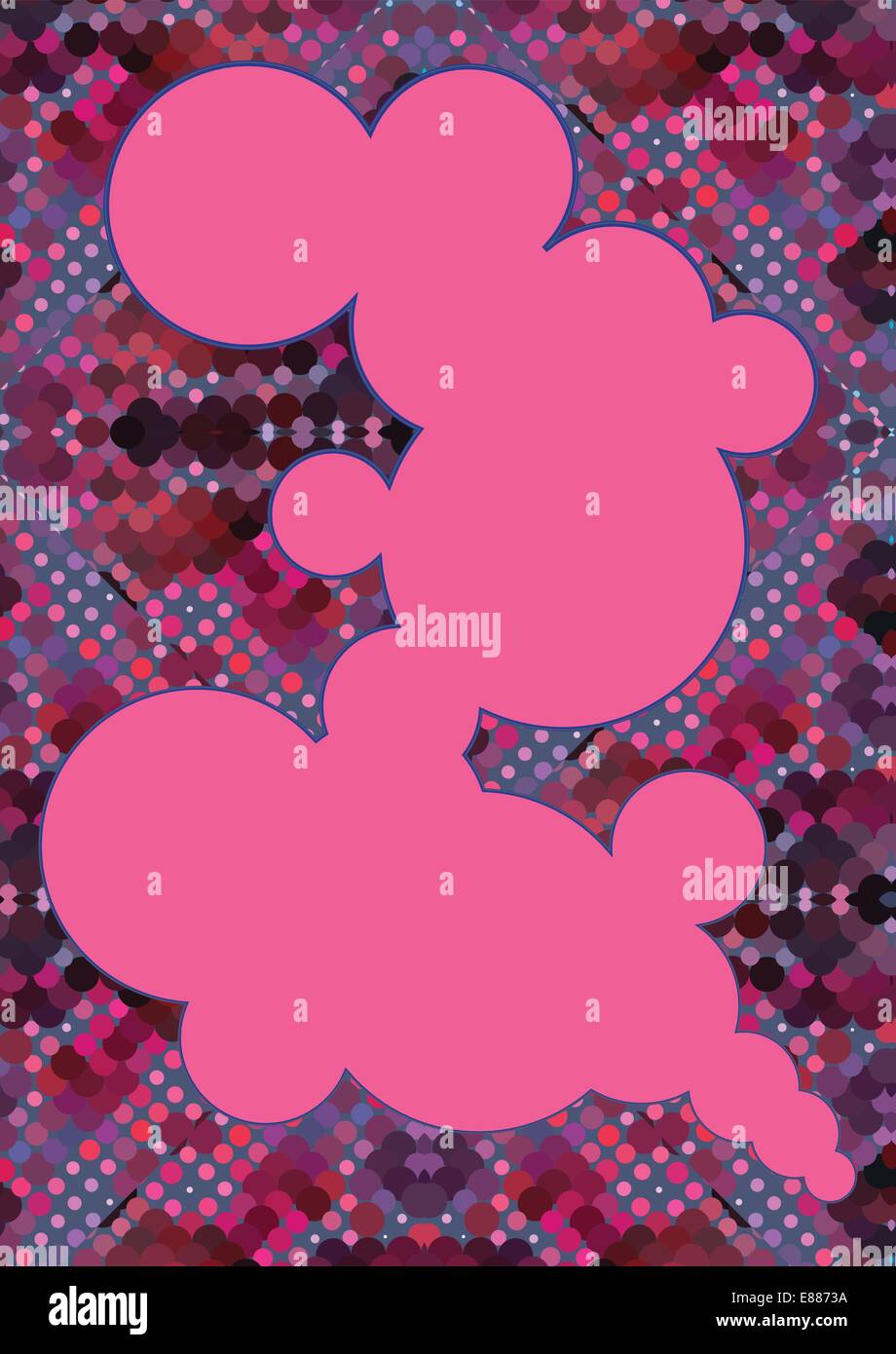 pink halftone frame Stock Vector Image & Art - Alamy