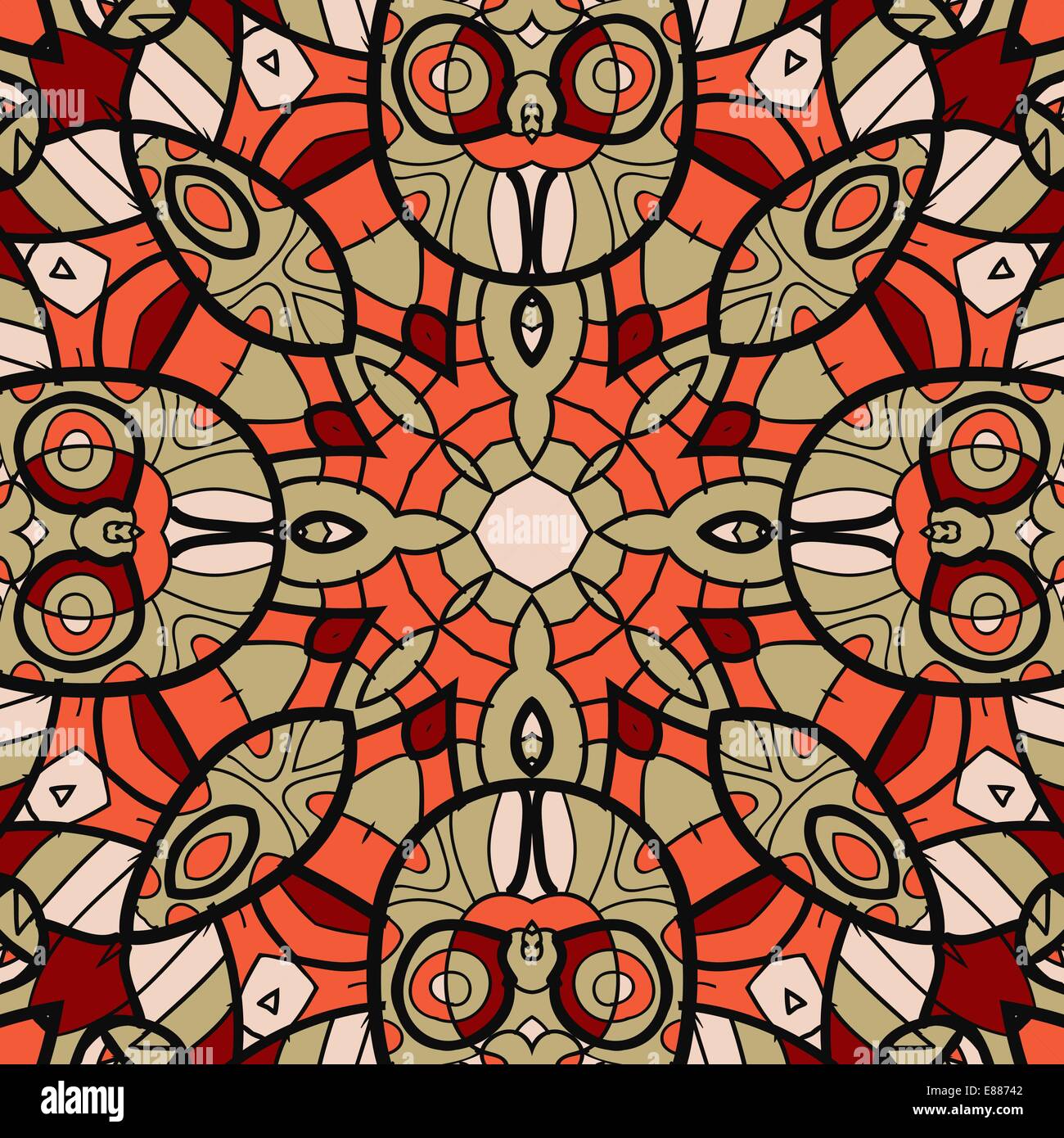 Color drawing ornamental flower structure hi-res stock photography and ...