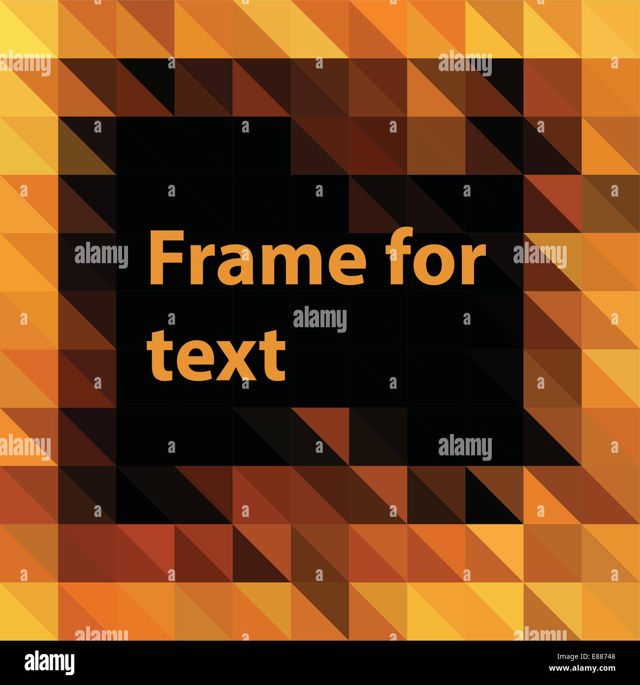 Dark orange triangles background Stock Vector Images - Alamy