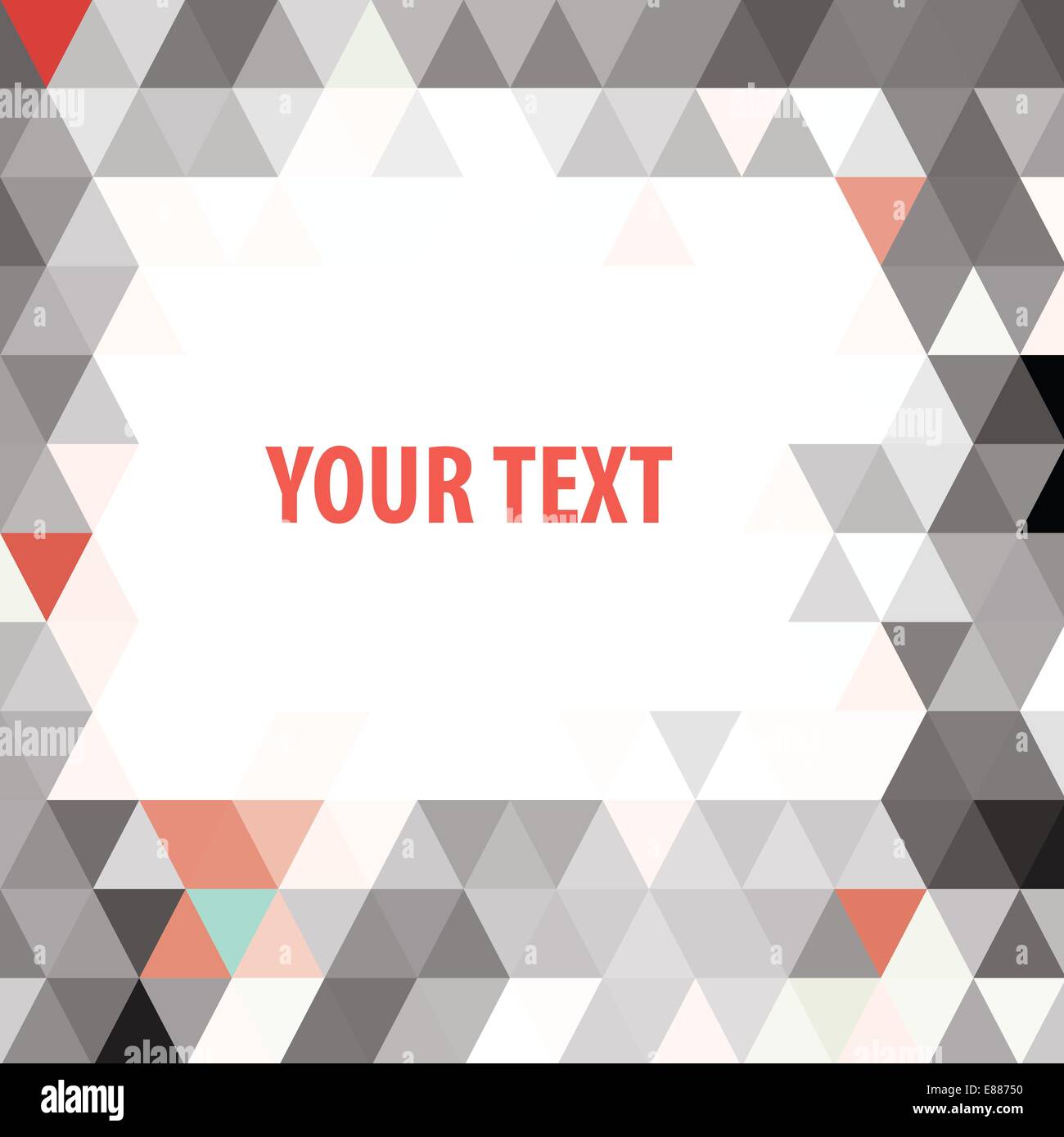 Frame for text made of colorful triangles background Stock Vector Image ...