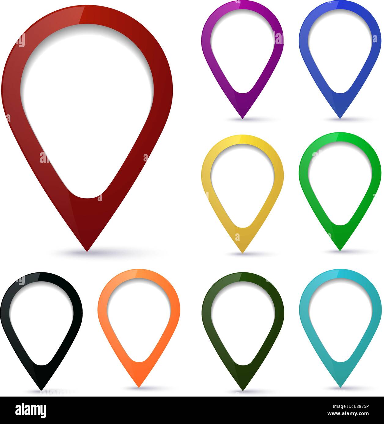 Set of map pointers Stock Vector Image & Art - Alamy Set of map pointers Stock Vector Image & Art - Alamy
