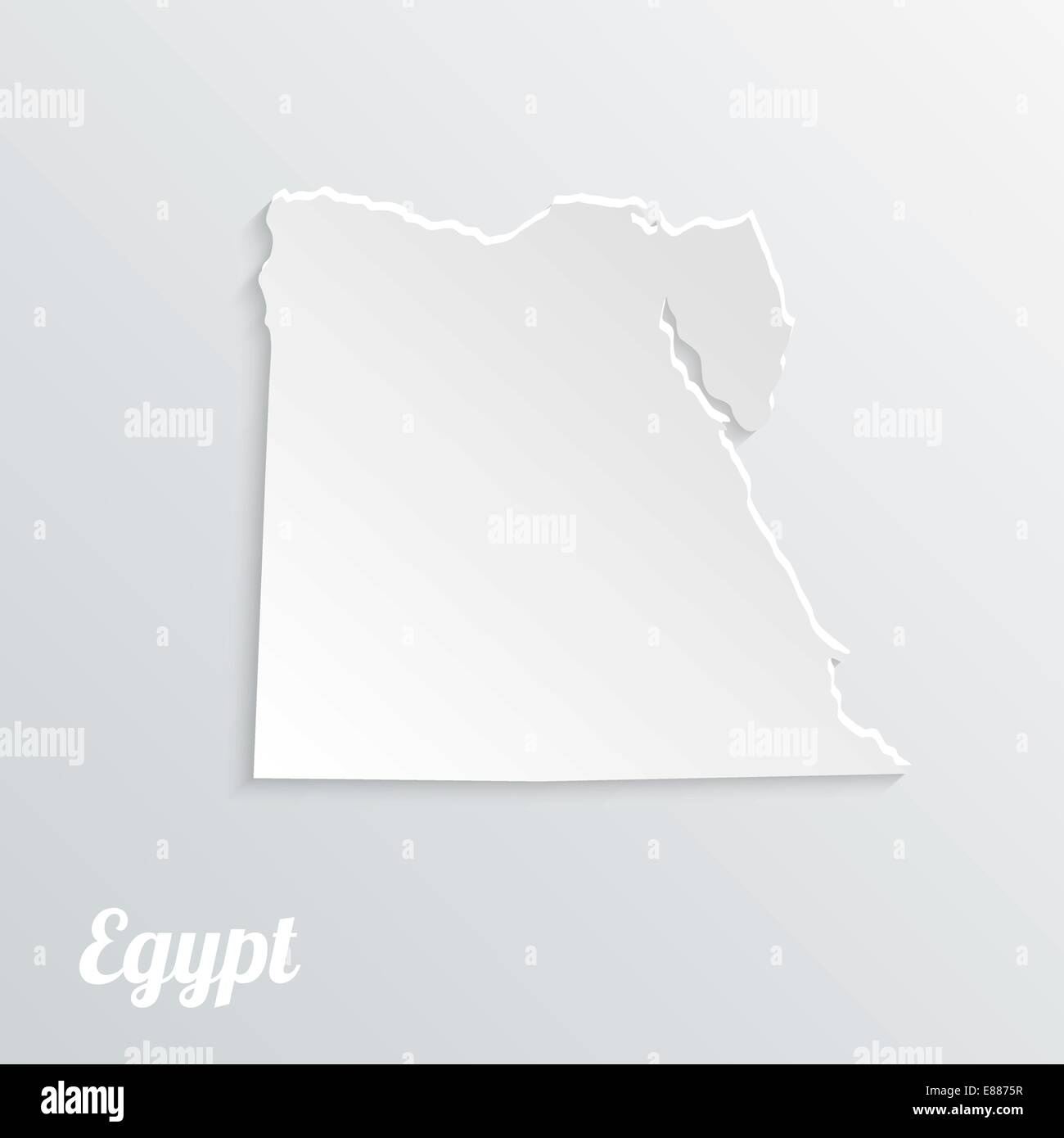Map of egypt Stock Vector Images - Alamy