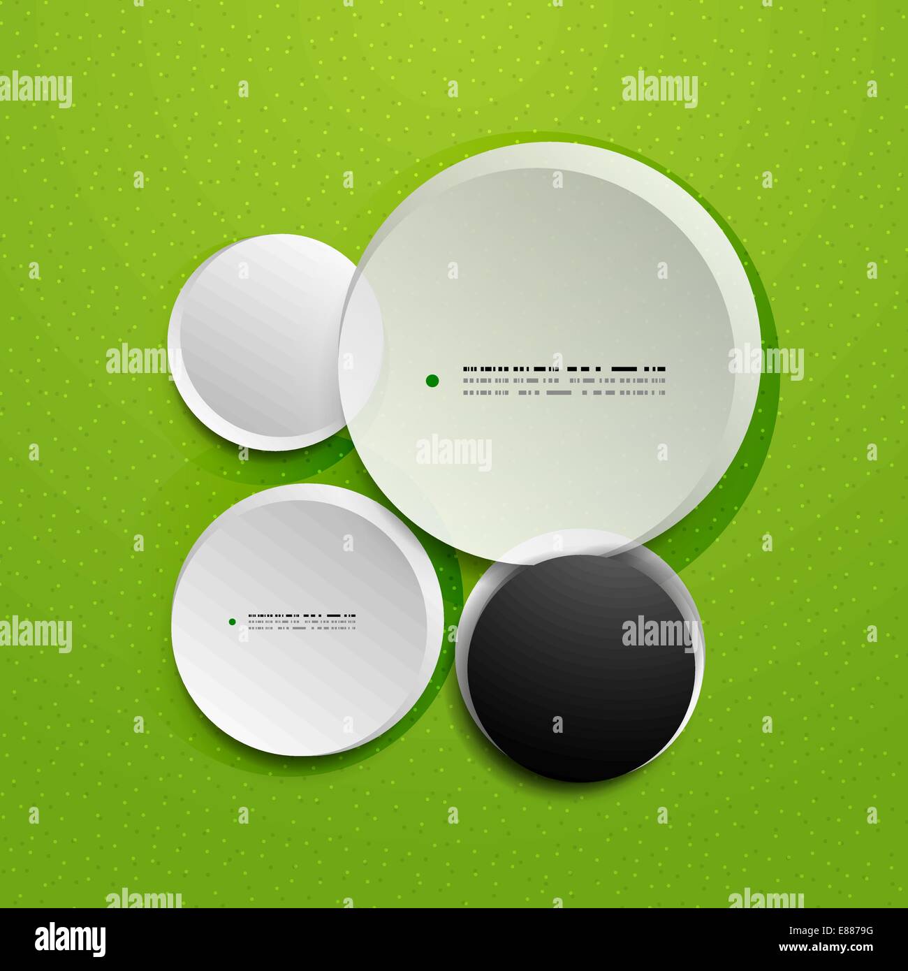 Abstract 3d paper empty circles template vector illustration Stock ...
