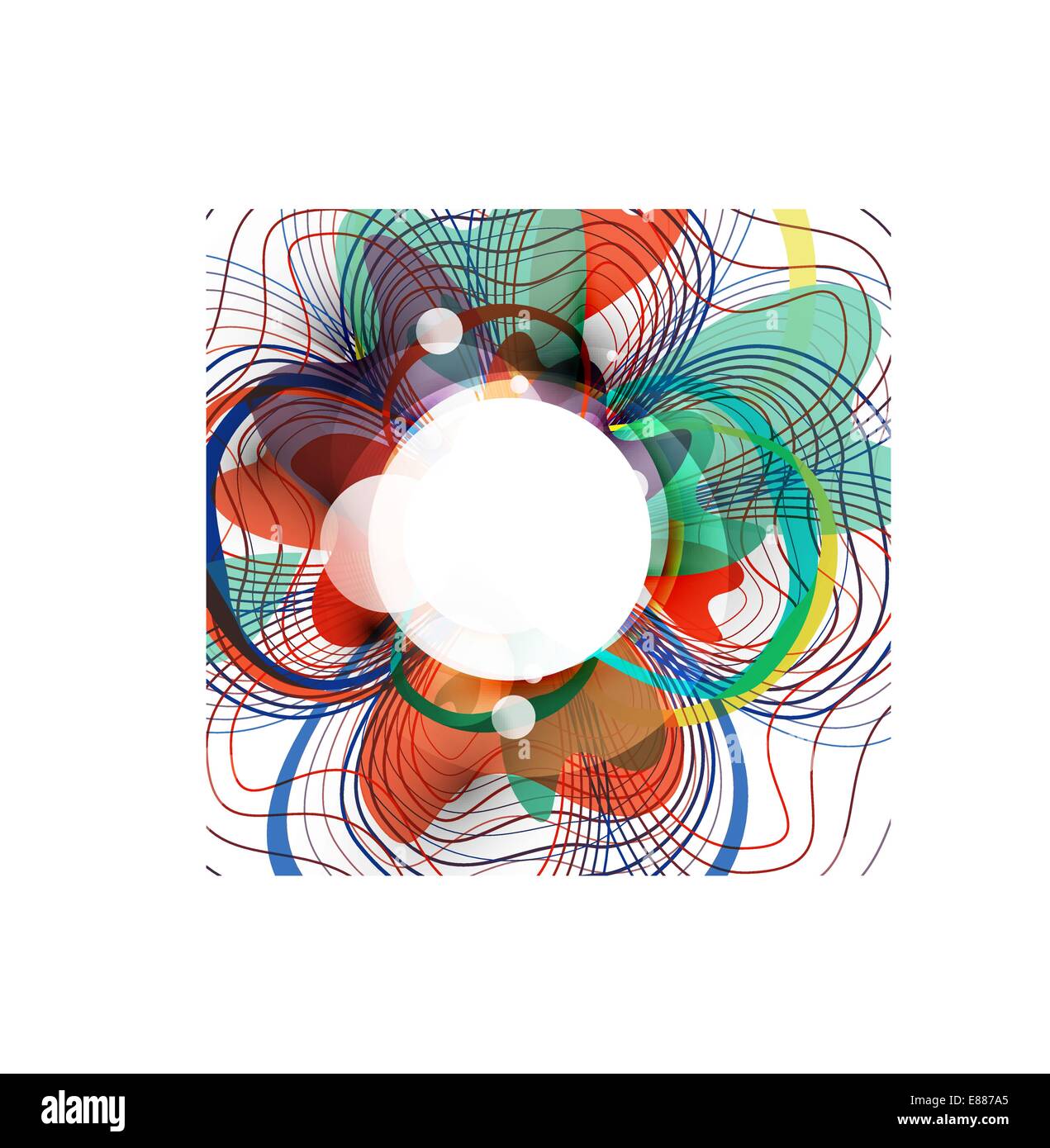 Vector abstract colorful wave threads design Stock Vector Image & Art ...