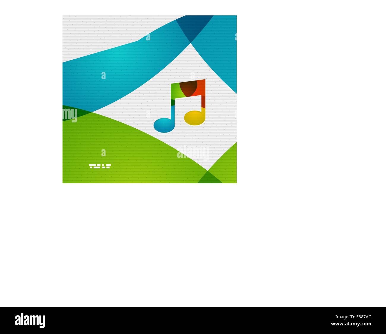 Modern paper design music vector concept Stock Vector Image & Art - Alamy