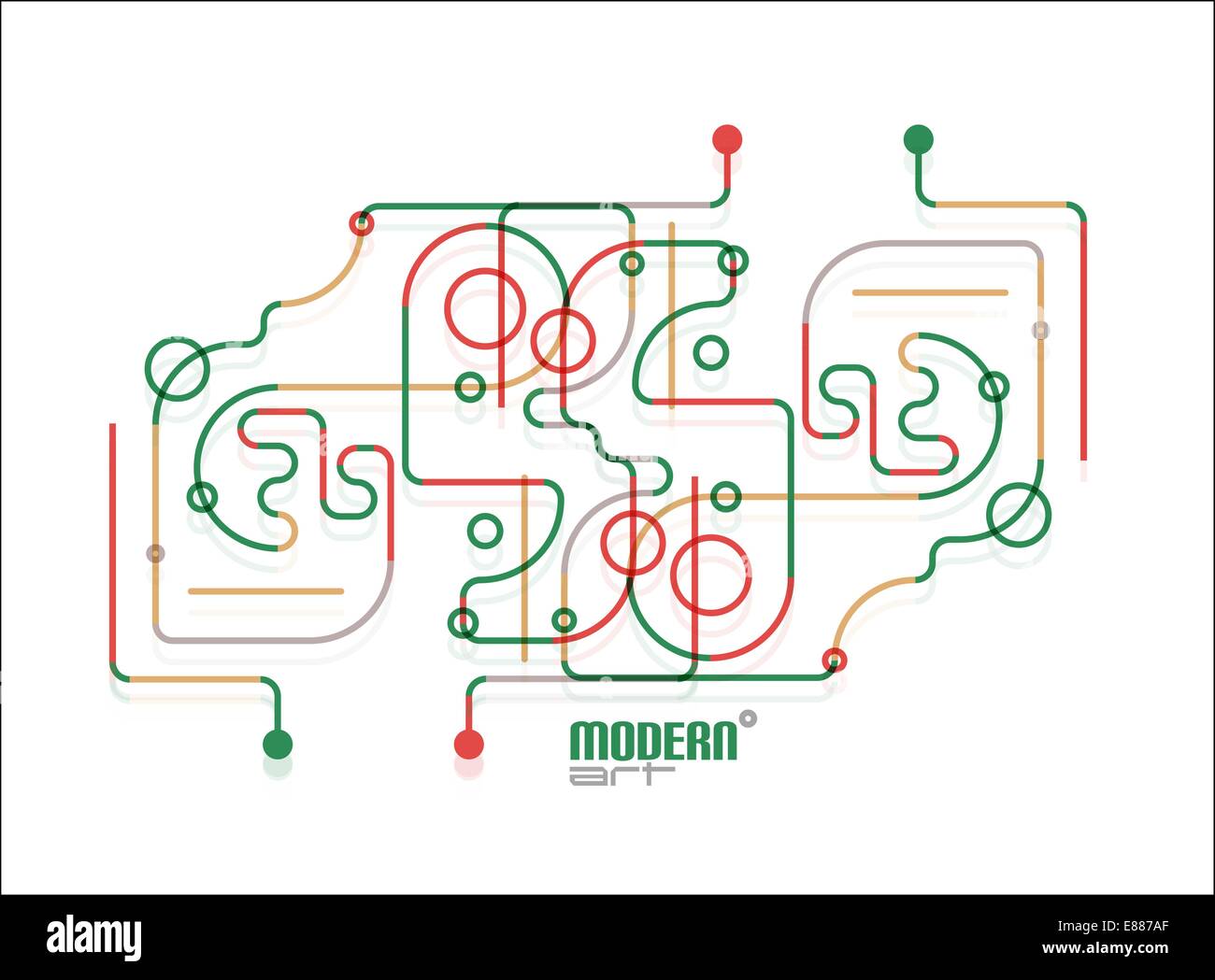 Abstract modern line art Stock Vector Image & Art - Alamy