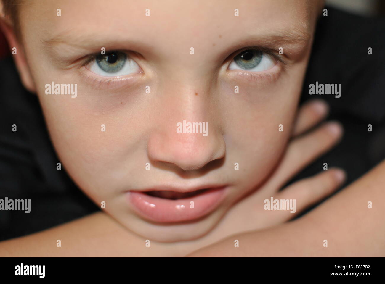 portrait of seven-year-old boy Stock Photo - Alamy
