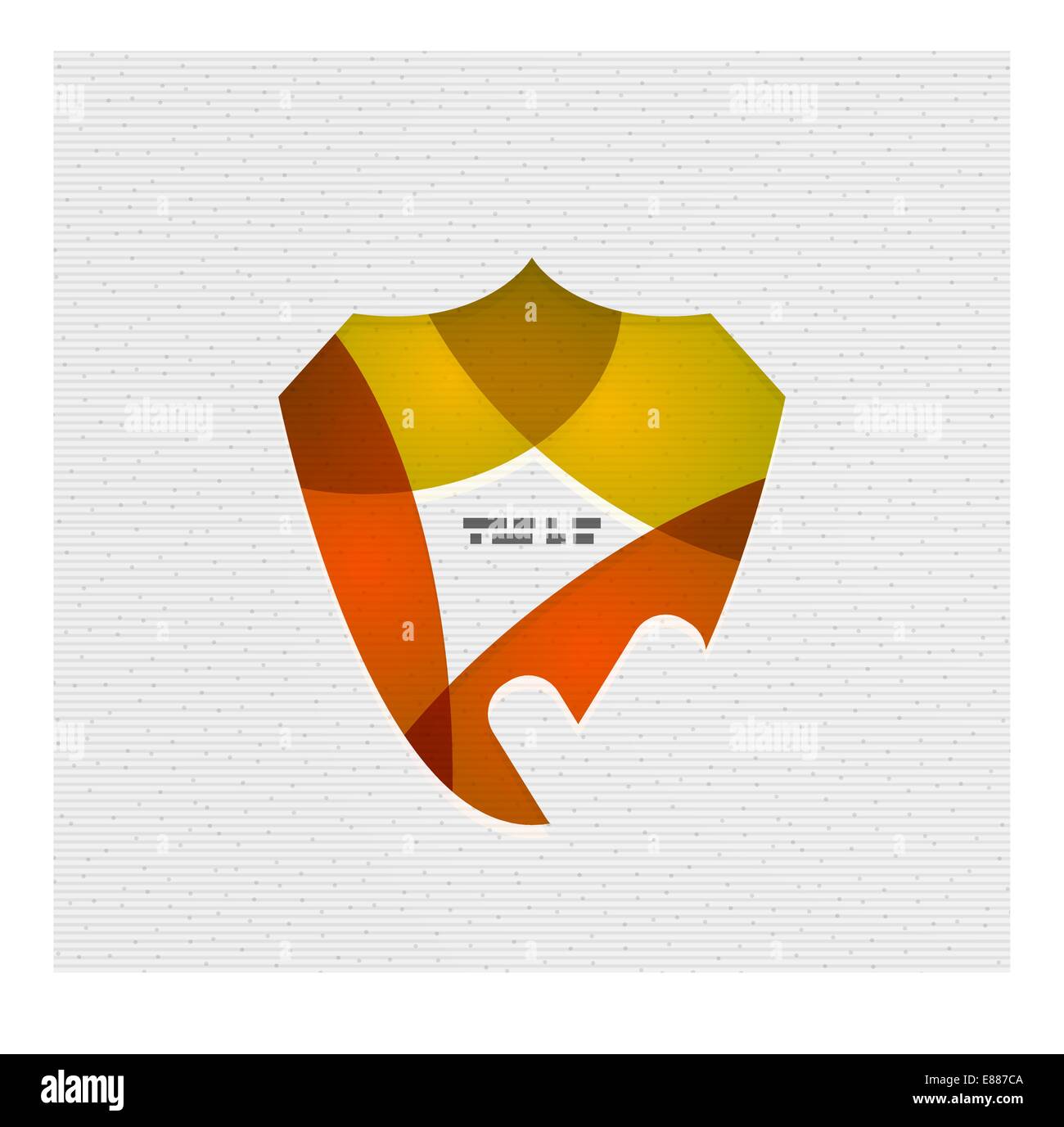 Colorful paper shield modern vector design Stock Vector Image & Art - Alamy