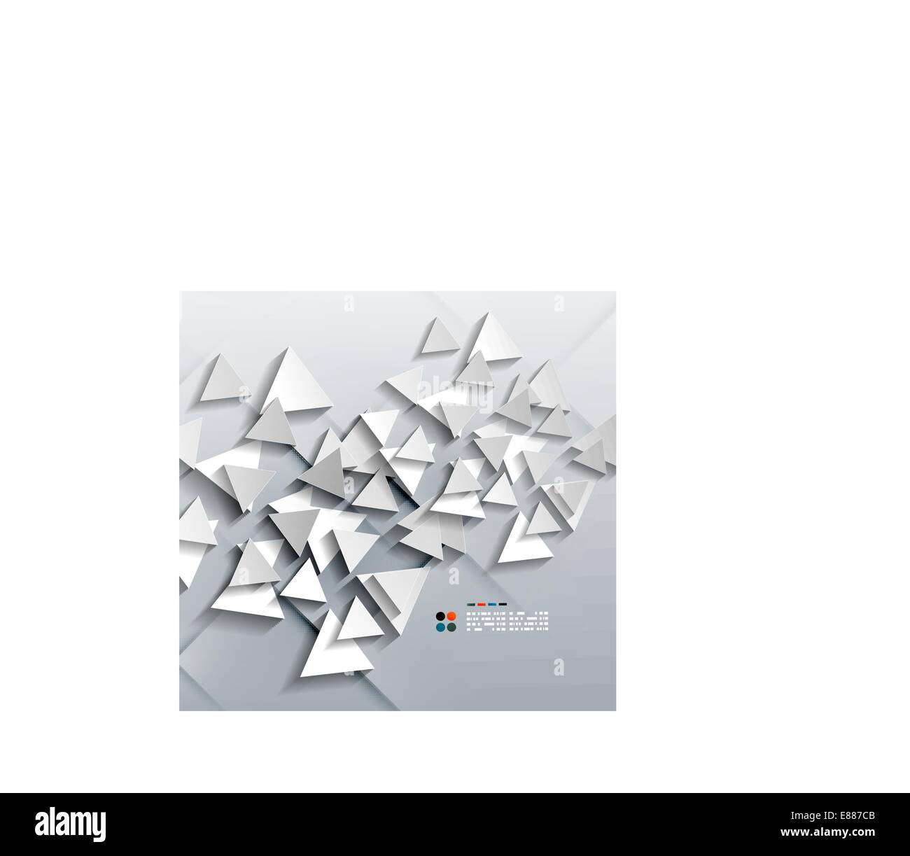 Vector 3d paper triangles Stock Vector Image & Art - Alamy