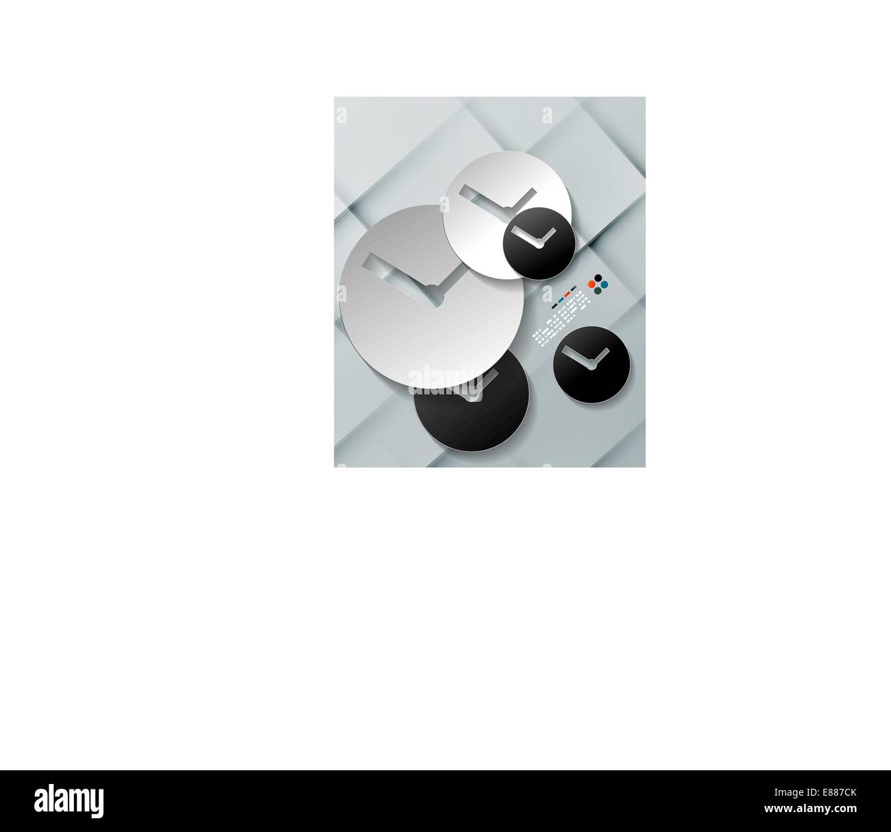 Vector time paper modern clock design Stock Vector Image & Art - Alamy