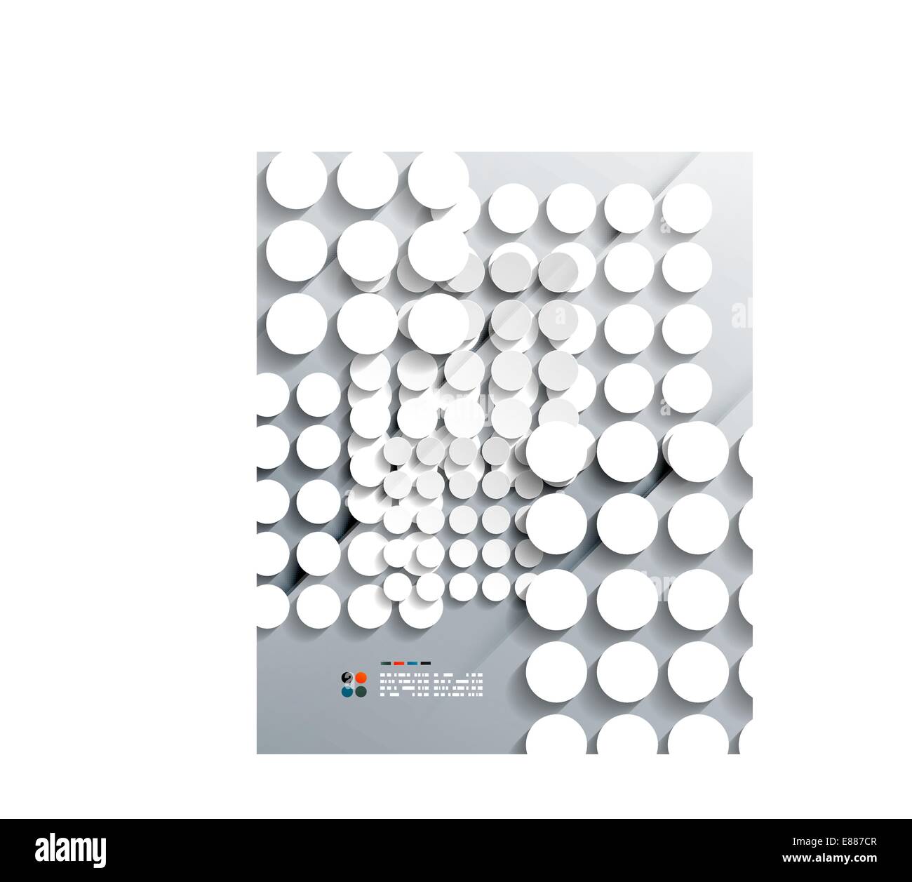 Vector 3d paper circles modern design Stock Vector Image & Art - Alamy