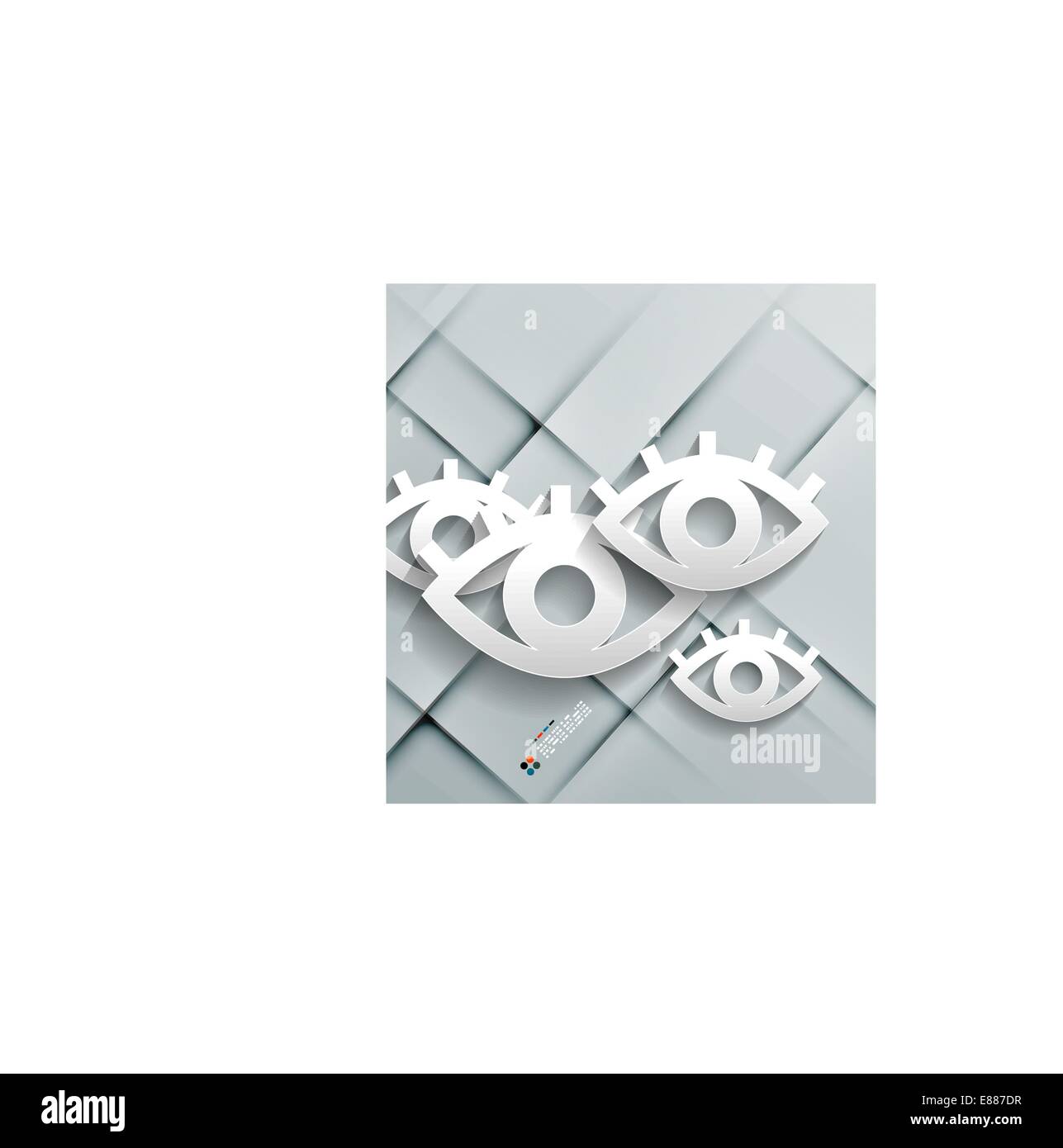 Vector paper eyes modern design Stock Vector Image & Art - Alamy