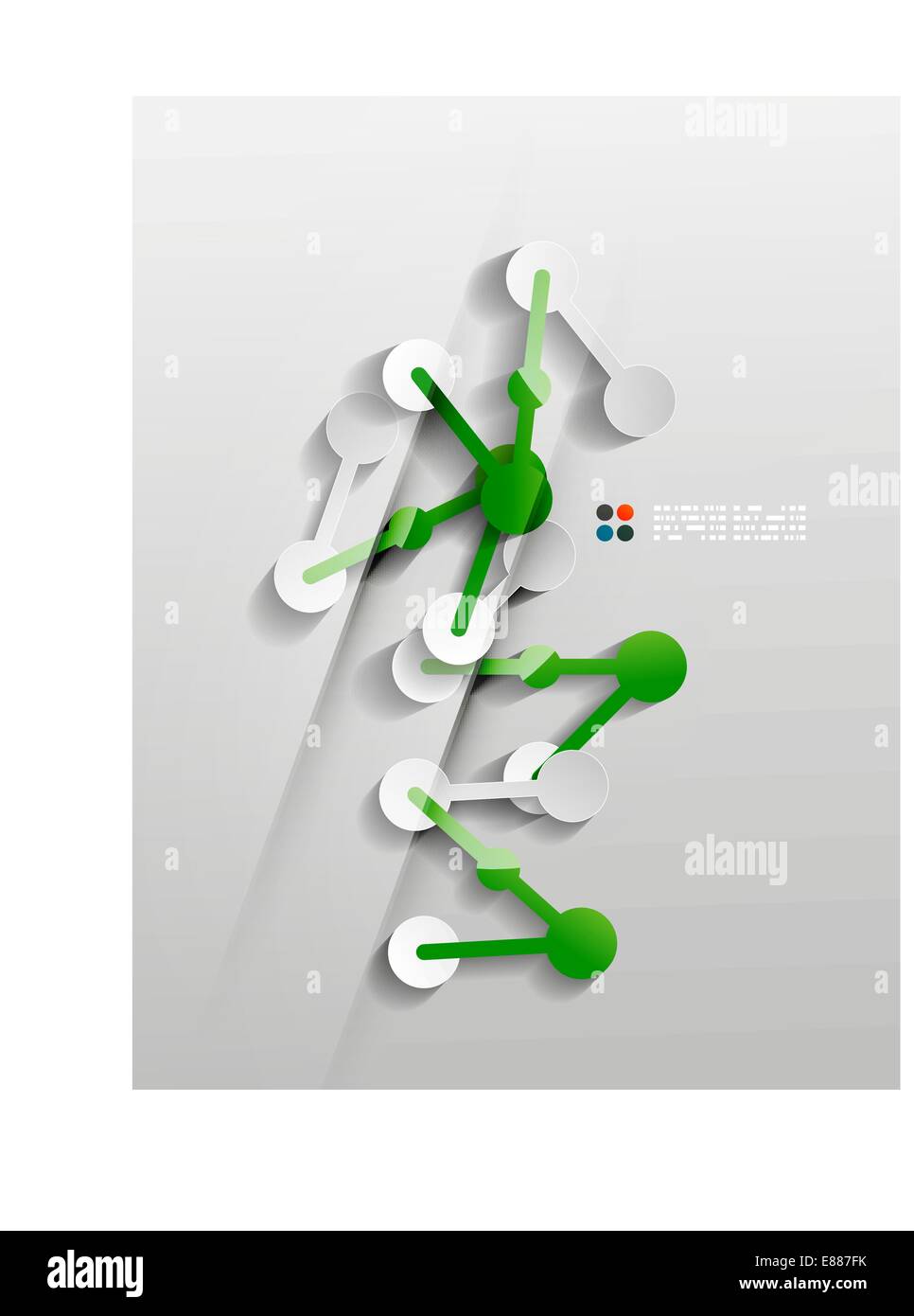 Vector line connection 3d paper design Stock Vector Image & Art - Alamy