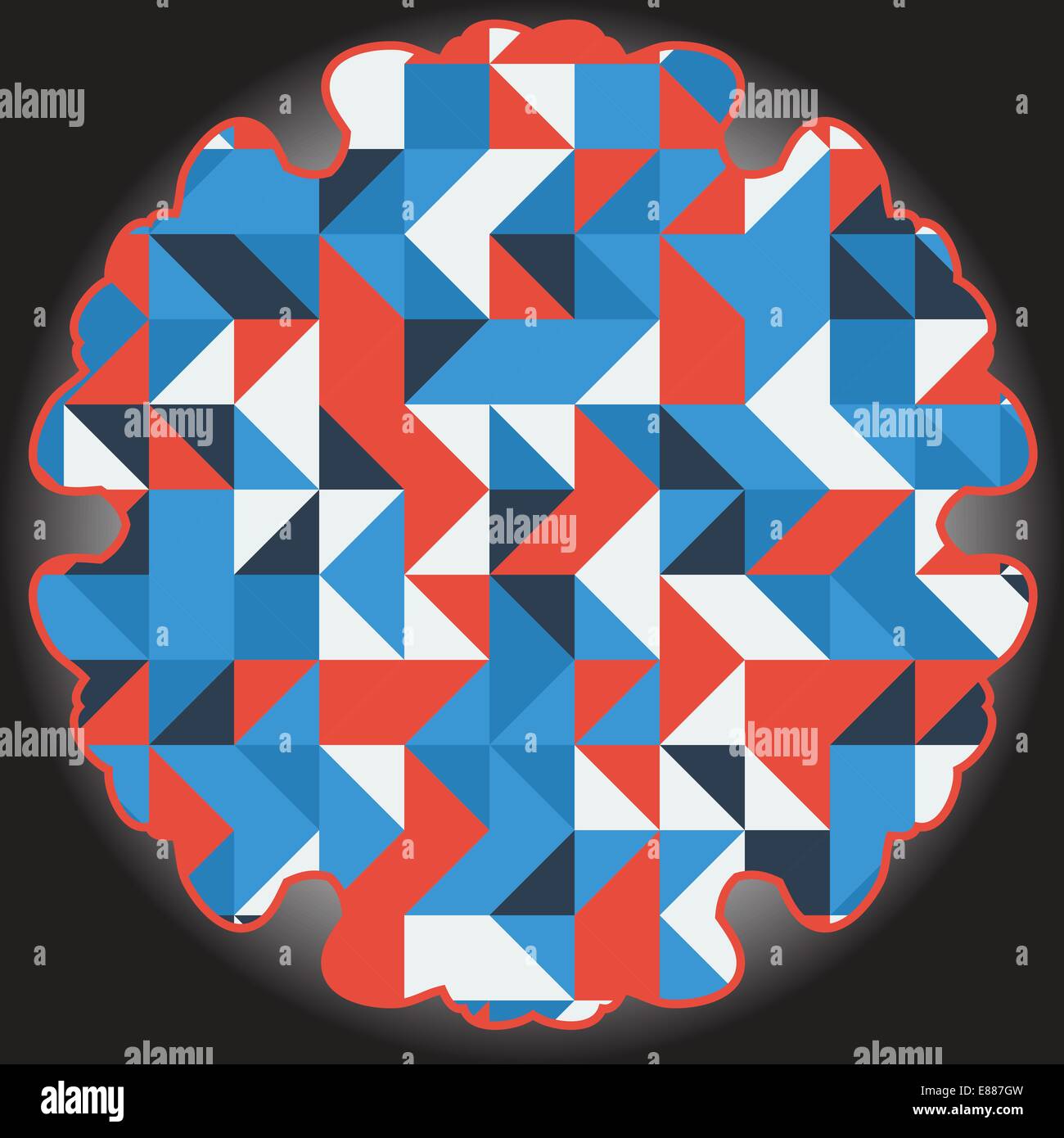 Strip forms triangles Stock Vector Images - Alamy