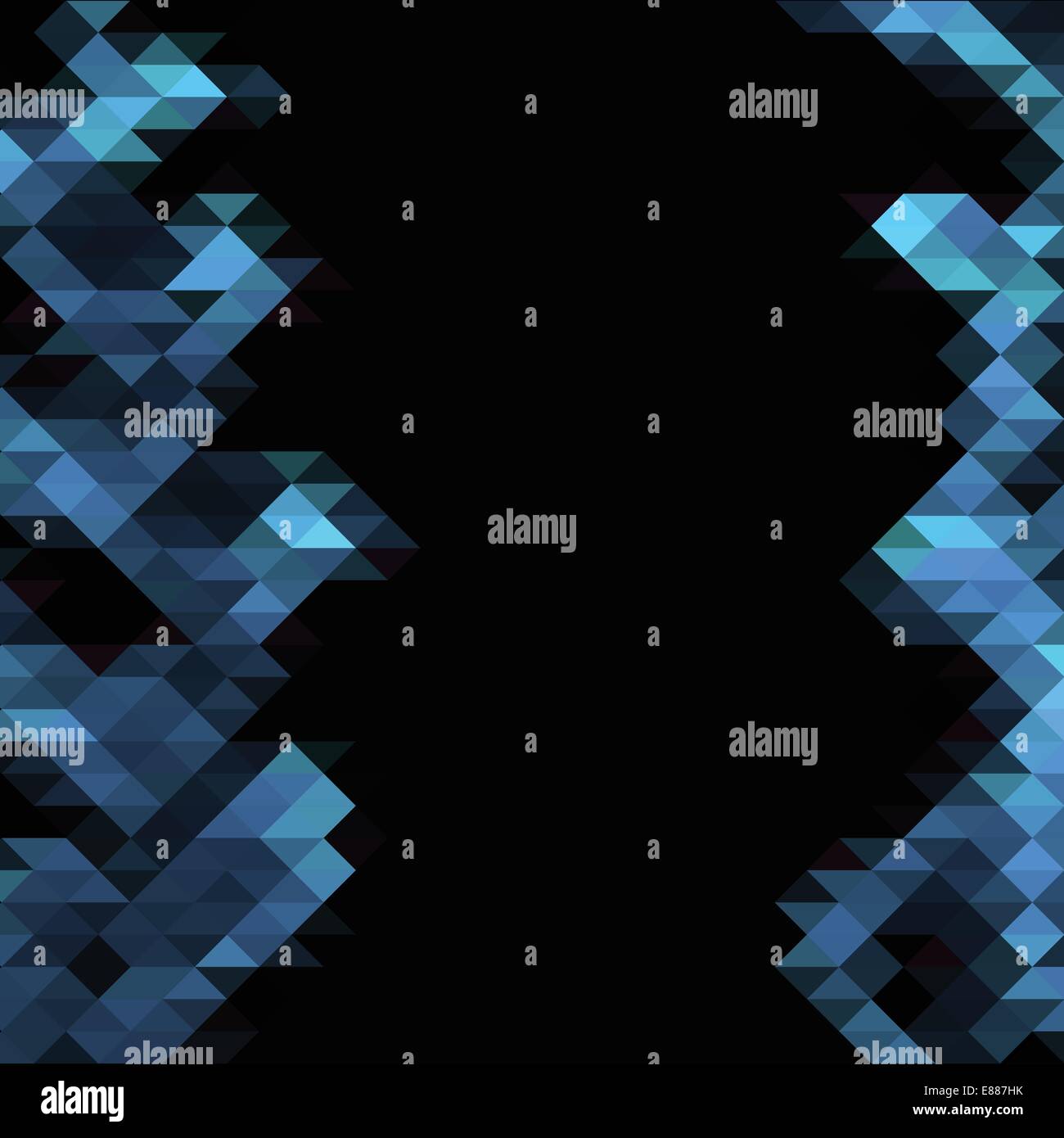 Collection af blue triangles good for text placement Stock Vector Image ...