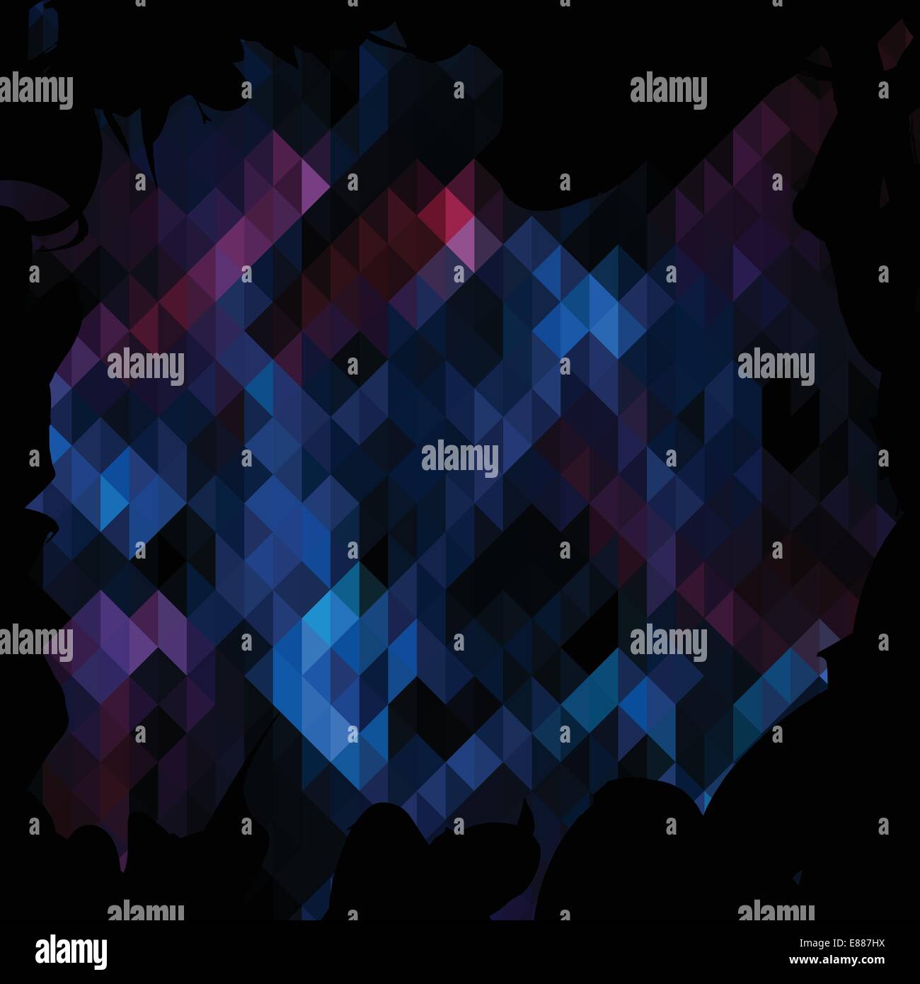 Triangles background in red and blue color Stock Vector Image & Art - Alamy