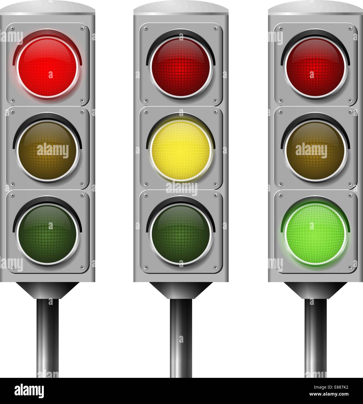 Vector image traffic light Stock Vector Image & Art - Alamy