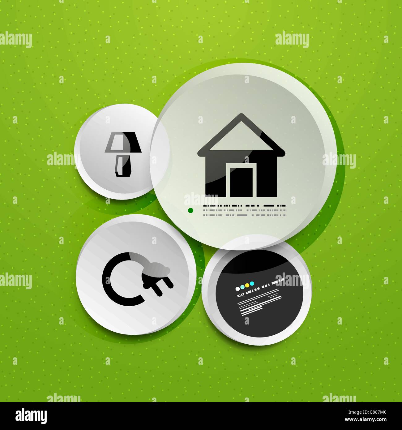 Abstract vector steps circles template Stock Vector Image & Art - Alamy