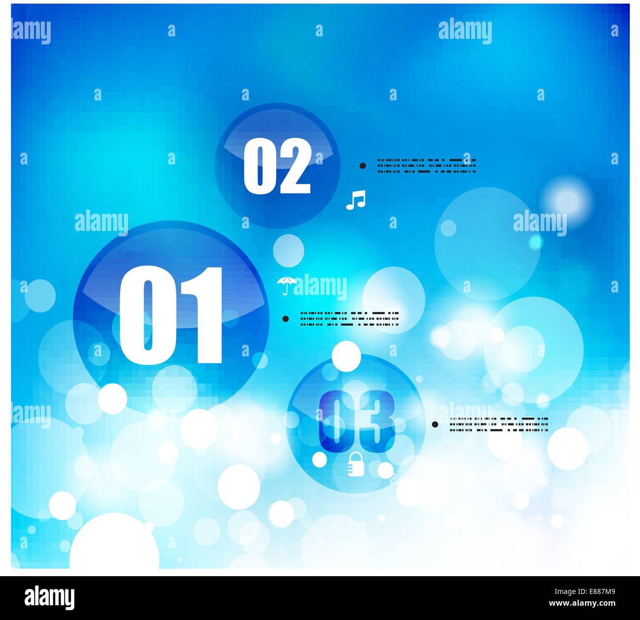 Nature blue sky vector infographic template Stock Vector Image & Art ...
