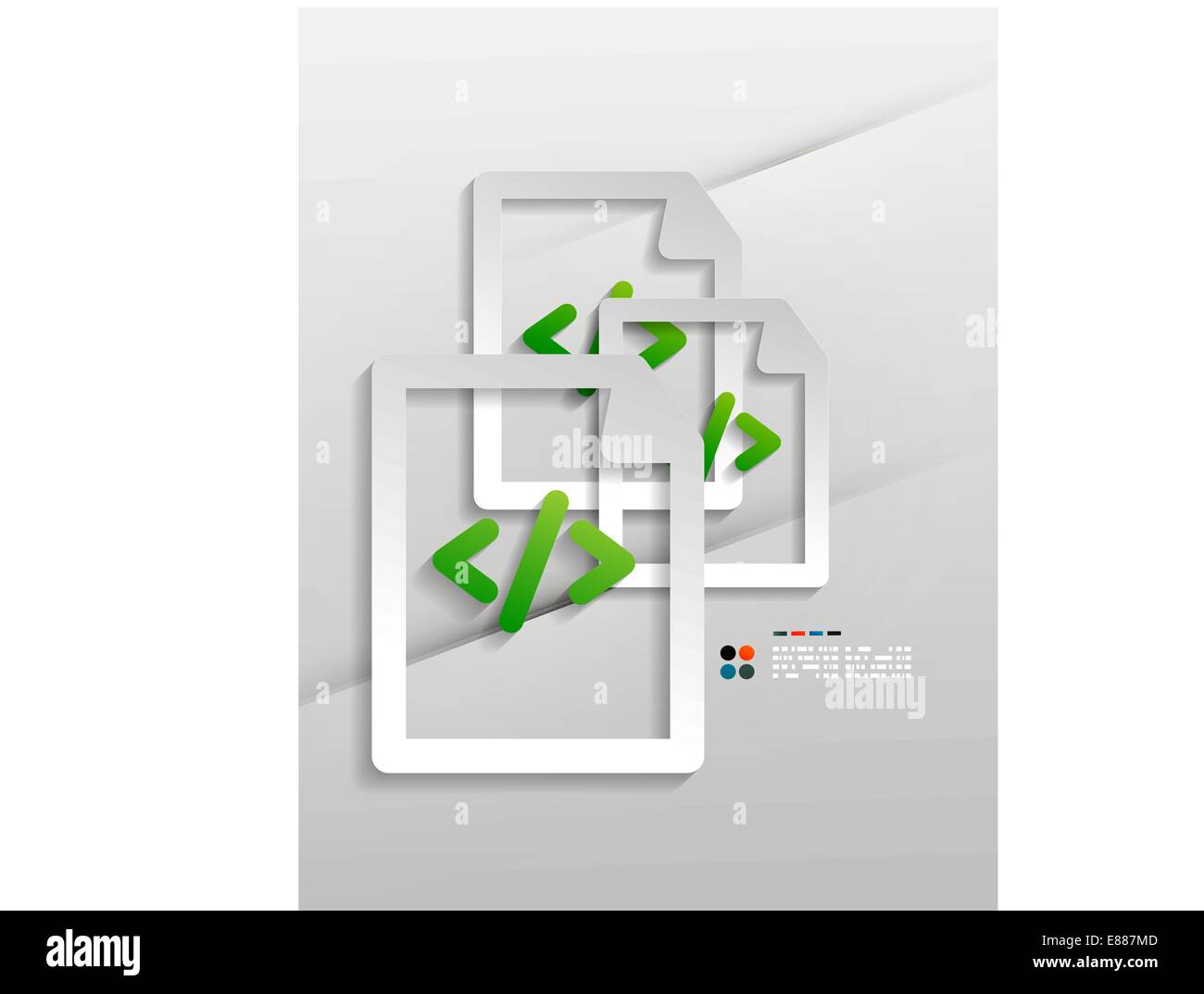 Vector file program modern 3d paper design Stock Vector Image & Art - Alamy