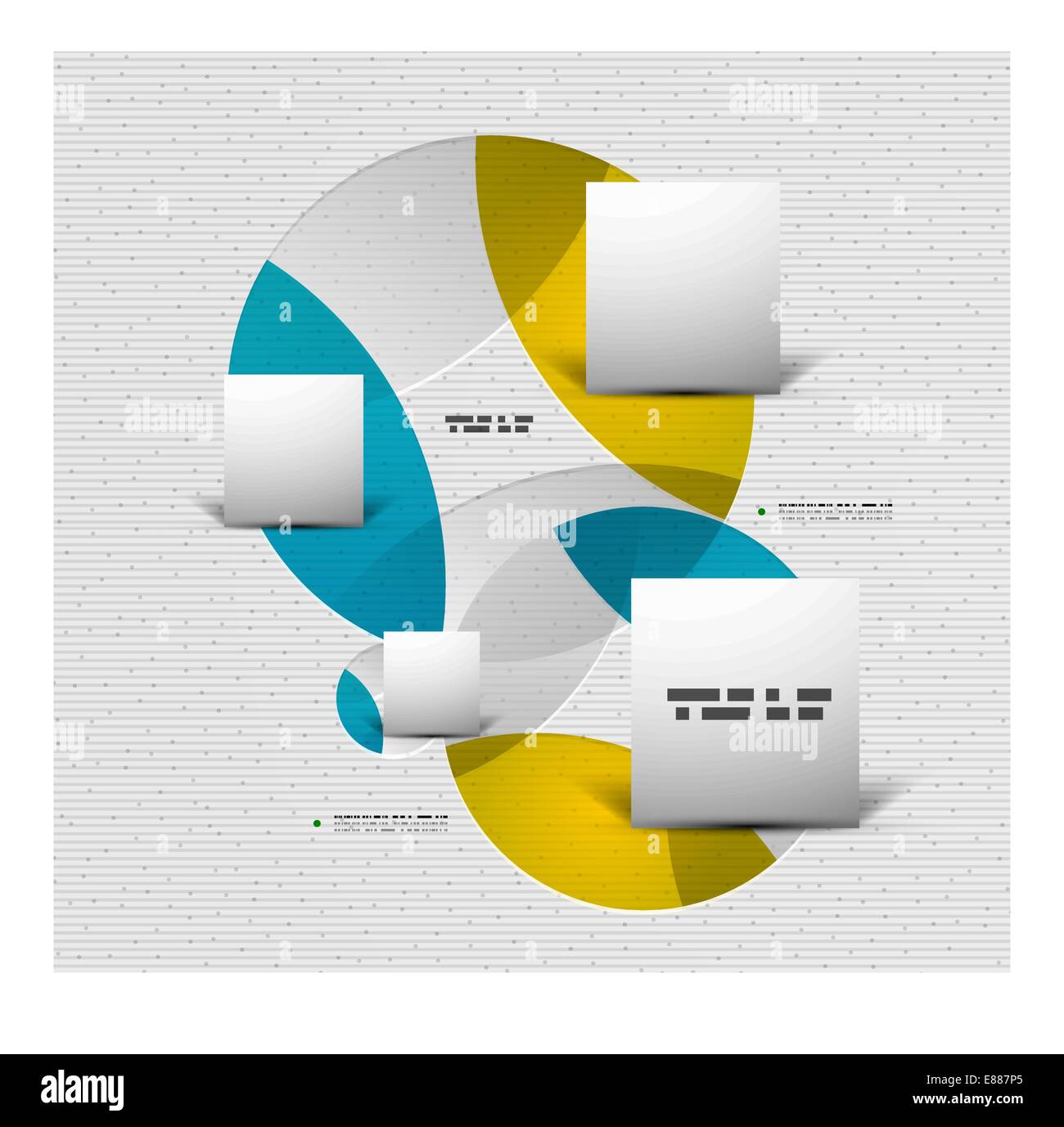 Abstract 3d paper empty circles template vector illustration Stock ...