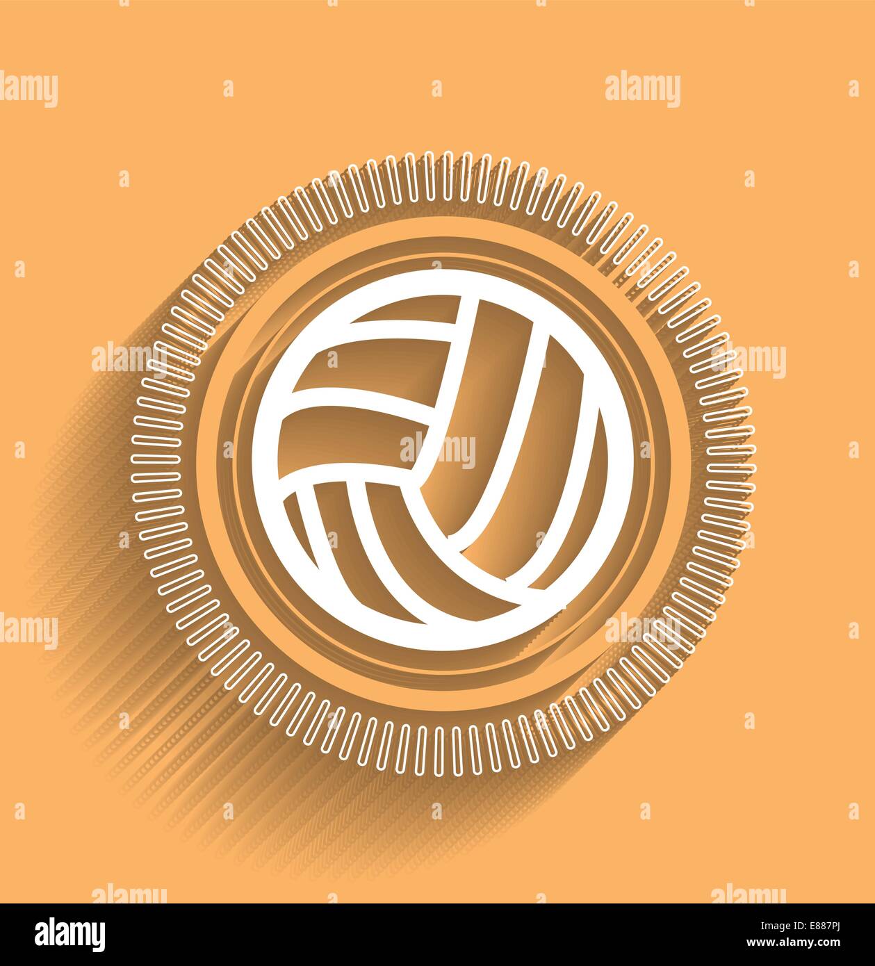 Vector volleyball icon flat modern design Stock Vector Image & Art - Alamy