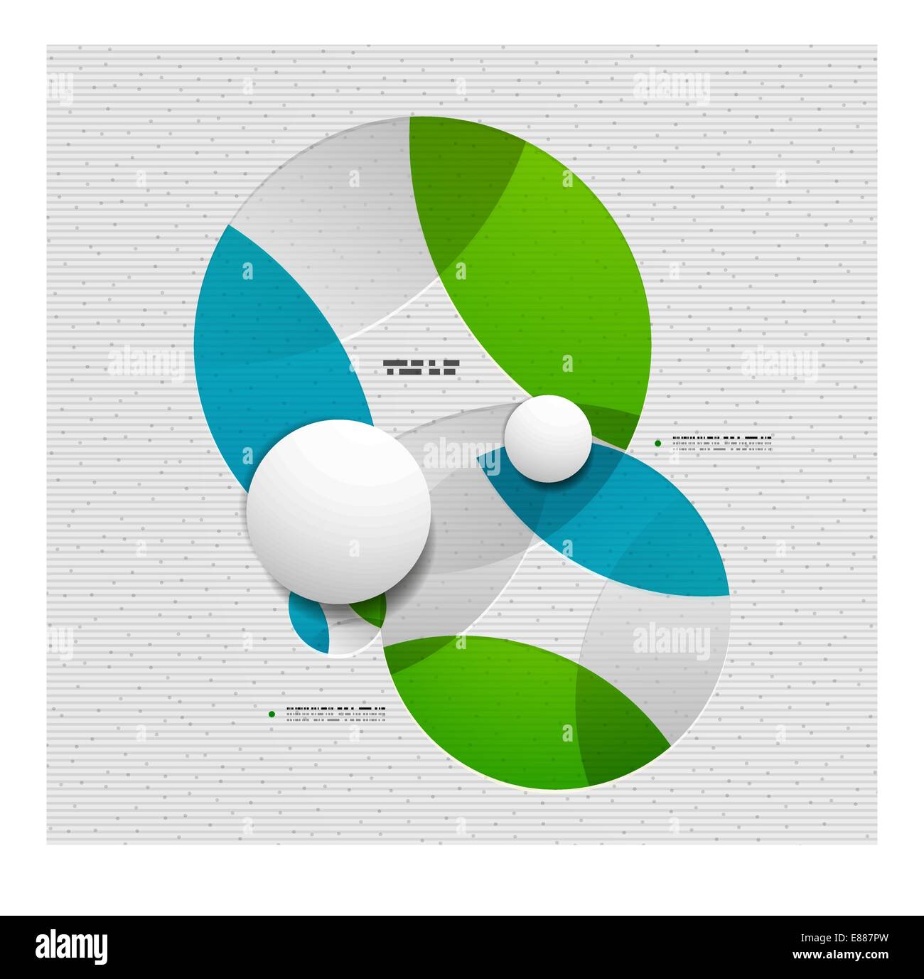 Vector 3d paper circles design Cut Out Stock Images & Pictures - Alamy