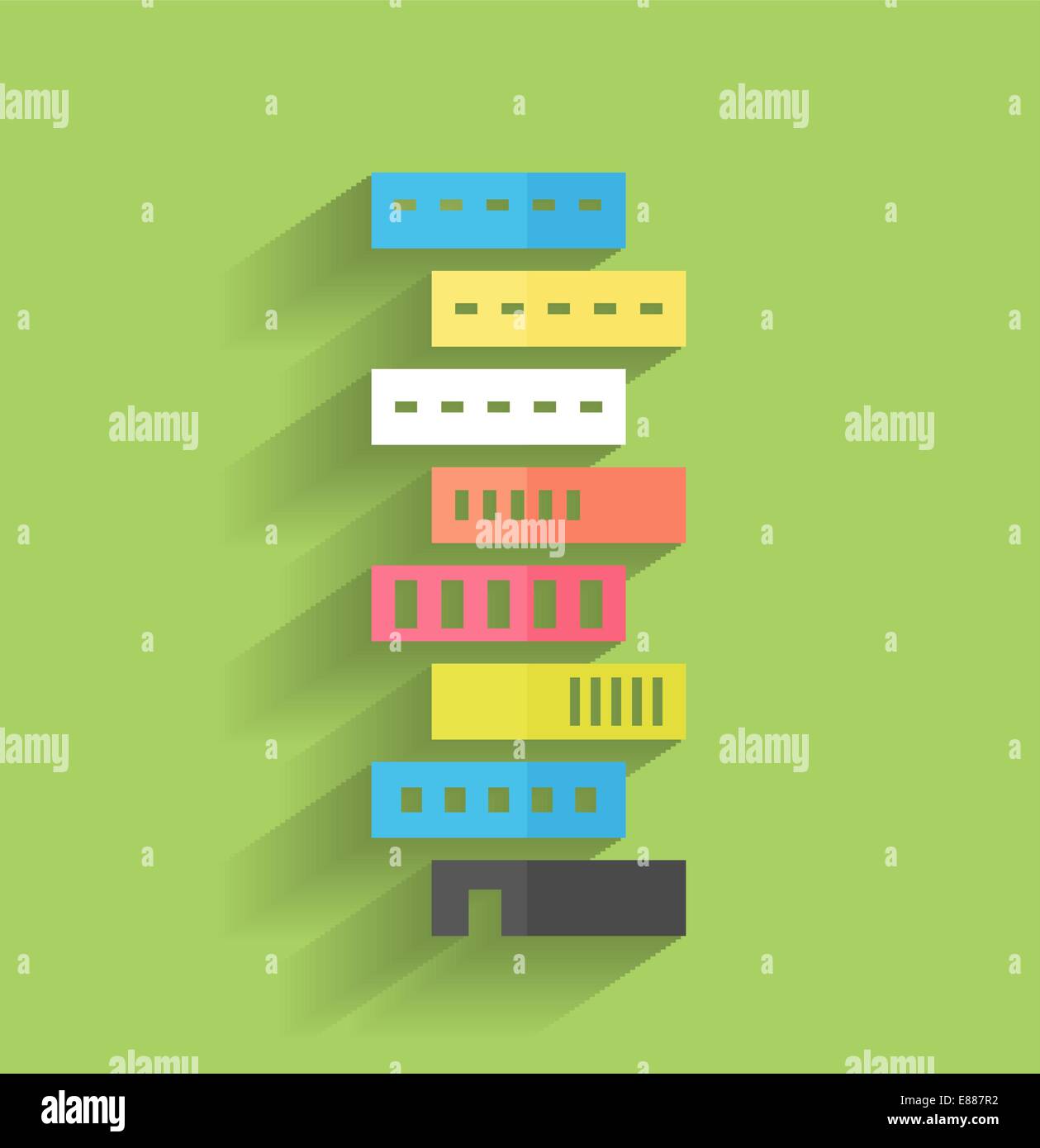 Modern architecture skyscraper windows Stock Vector Images - Alamy