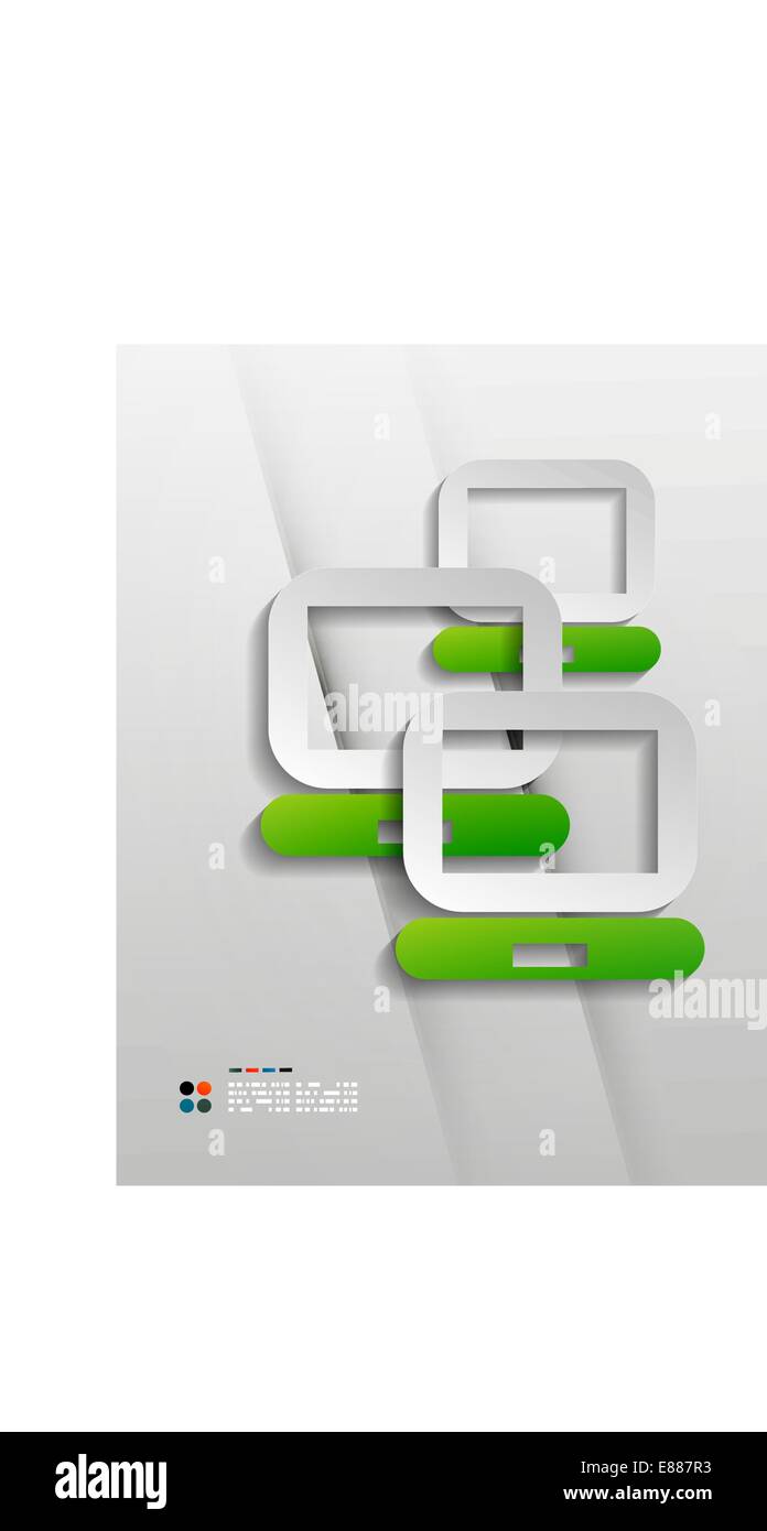 Vector file program modern 3d paper design Stock Vector Image & Art - Alamy