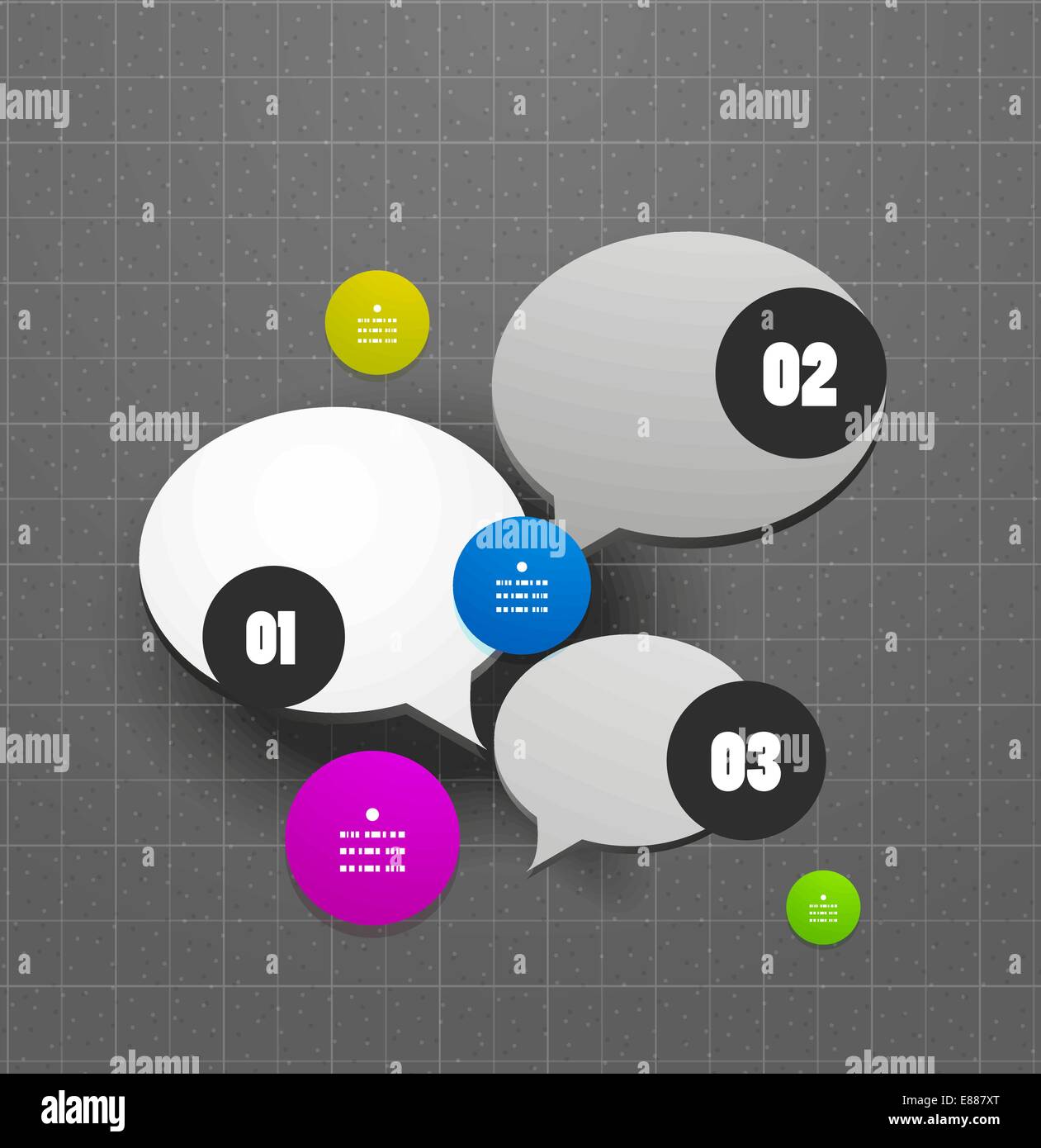 Abstract vector steps circles template Stock Vector Image & Art - Alamy