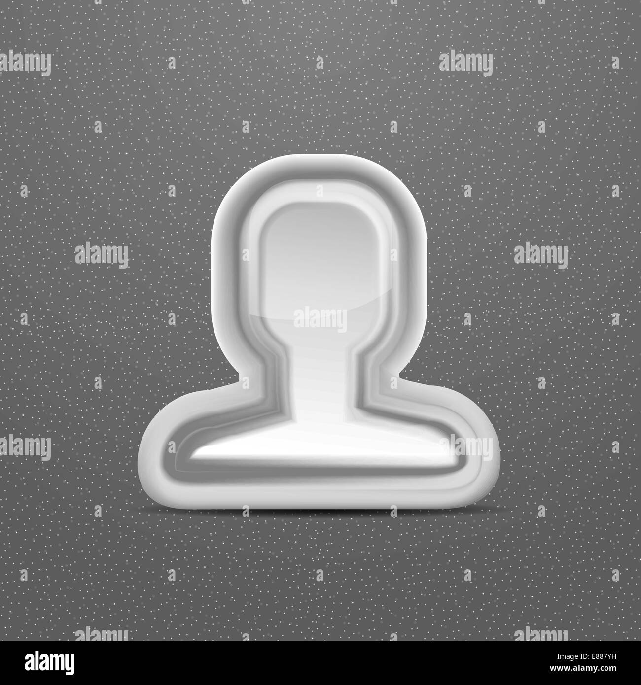 3d vector white head person concept Stock Vector Image & Art - Alamy