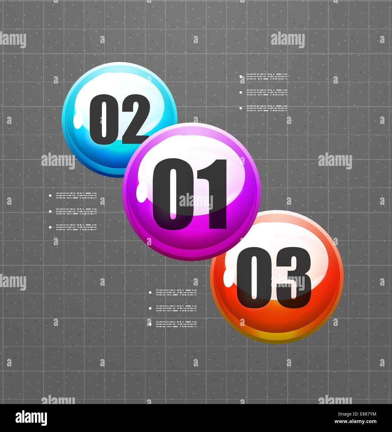 Abstract vector steps circles template Stock Vector Image & Art - Alamy