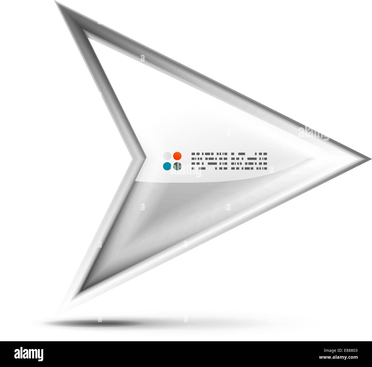 3d vector glossy arrow technology concept Stock Vector Image & Art - Alamy
