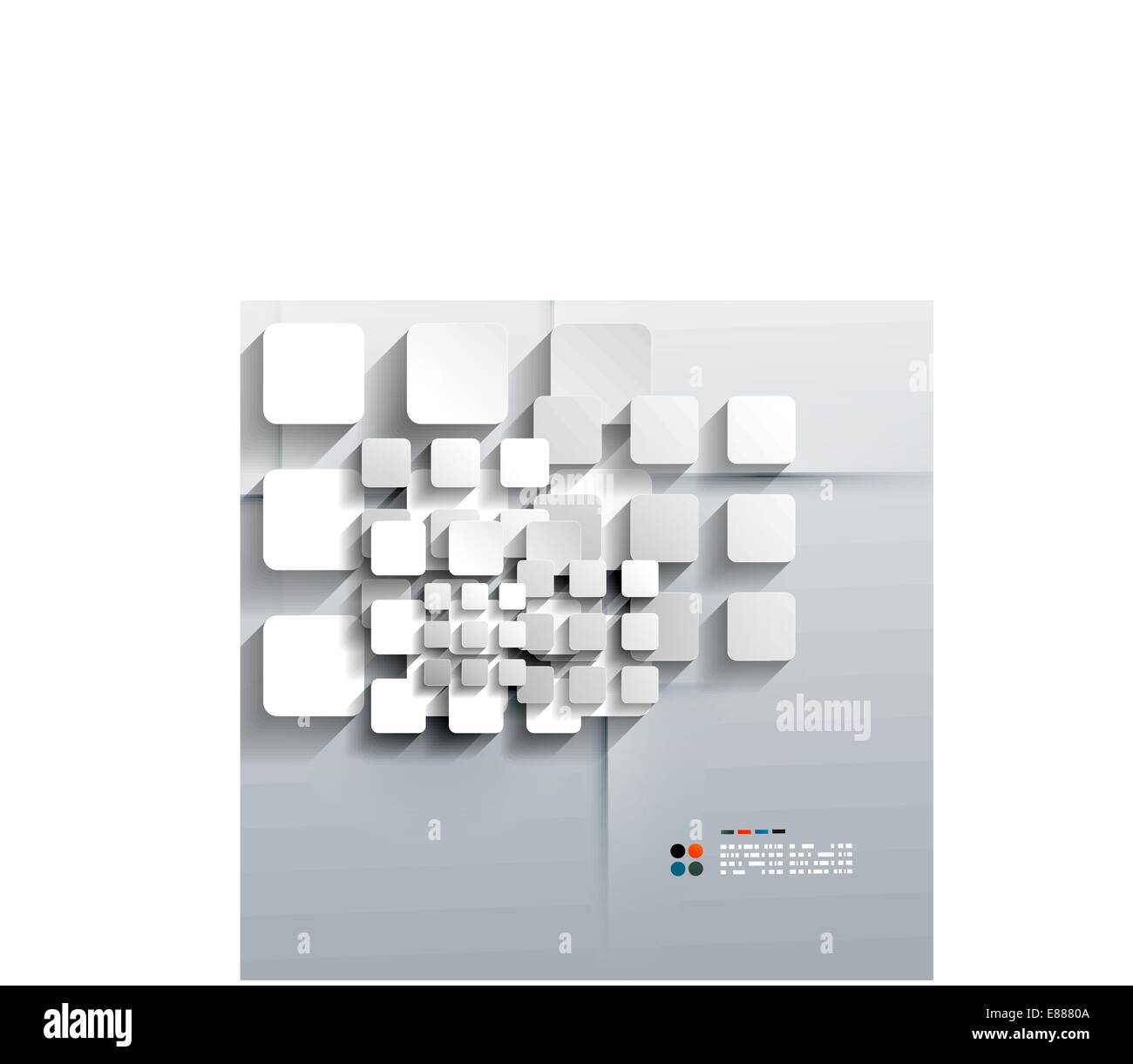 Vector 3d paper squares modern design Stock Vector Image & Art - Alamy
