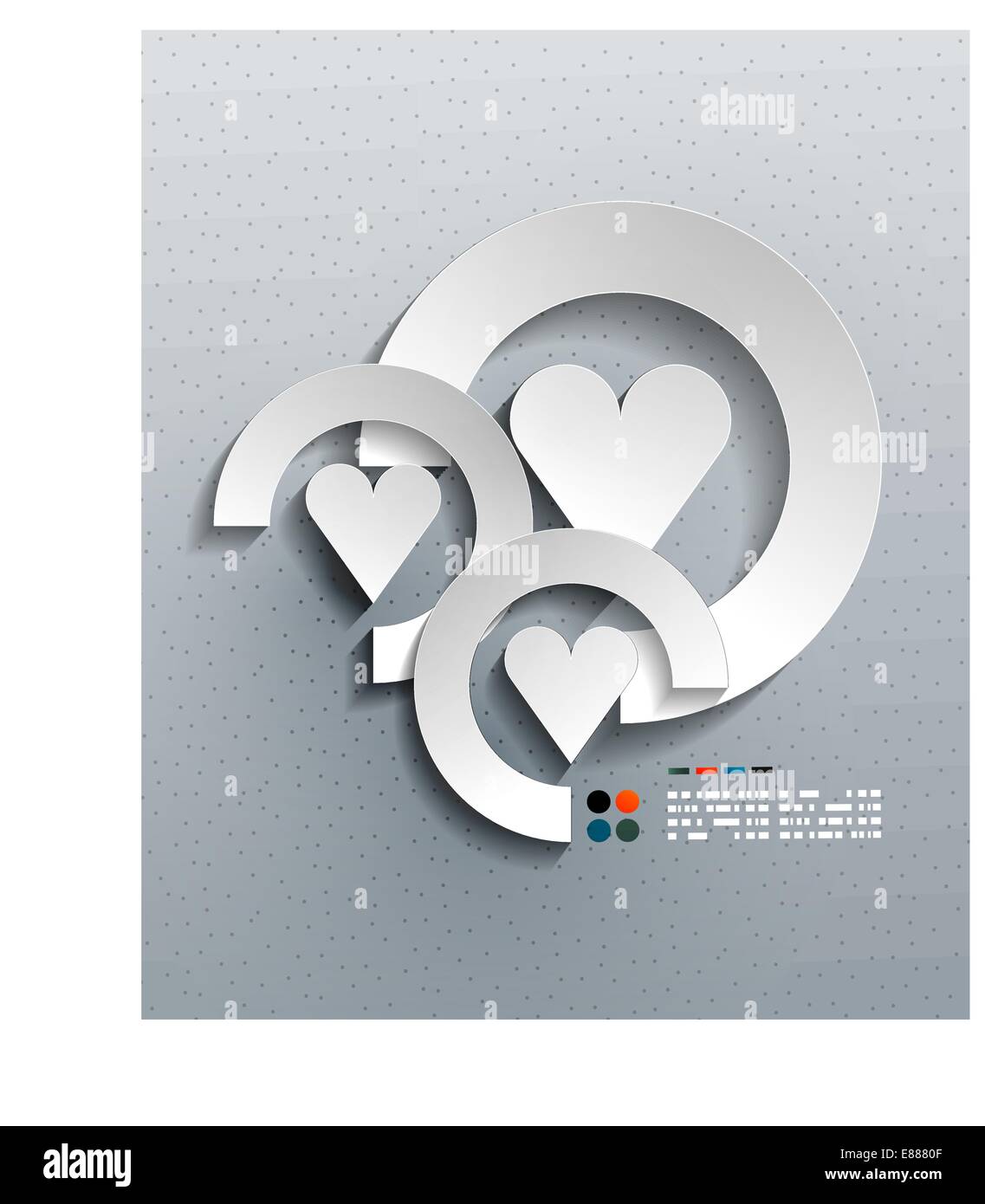 Vector 3d paper heart modern design Stock Vector Image & Art - Alamy
