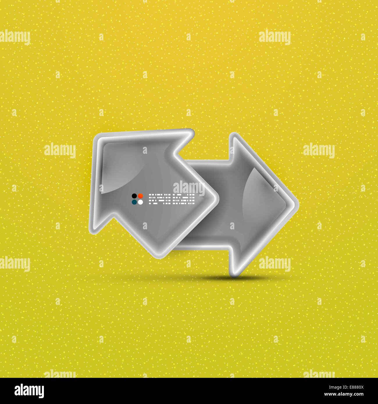 3d vector glossy arrow technology concept Stock Vector Image & Art - Alamy