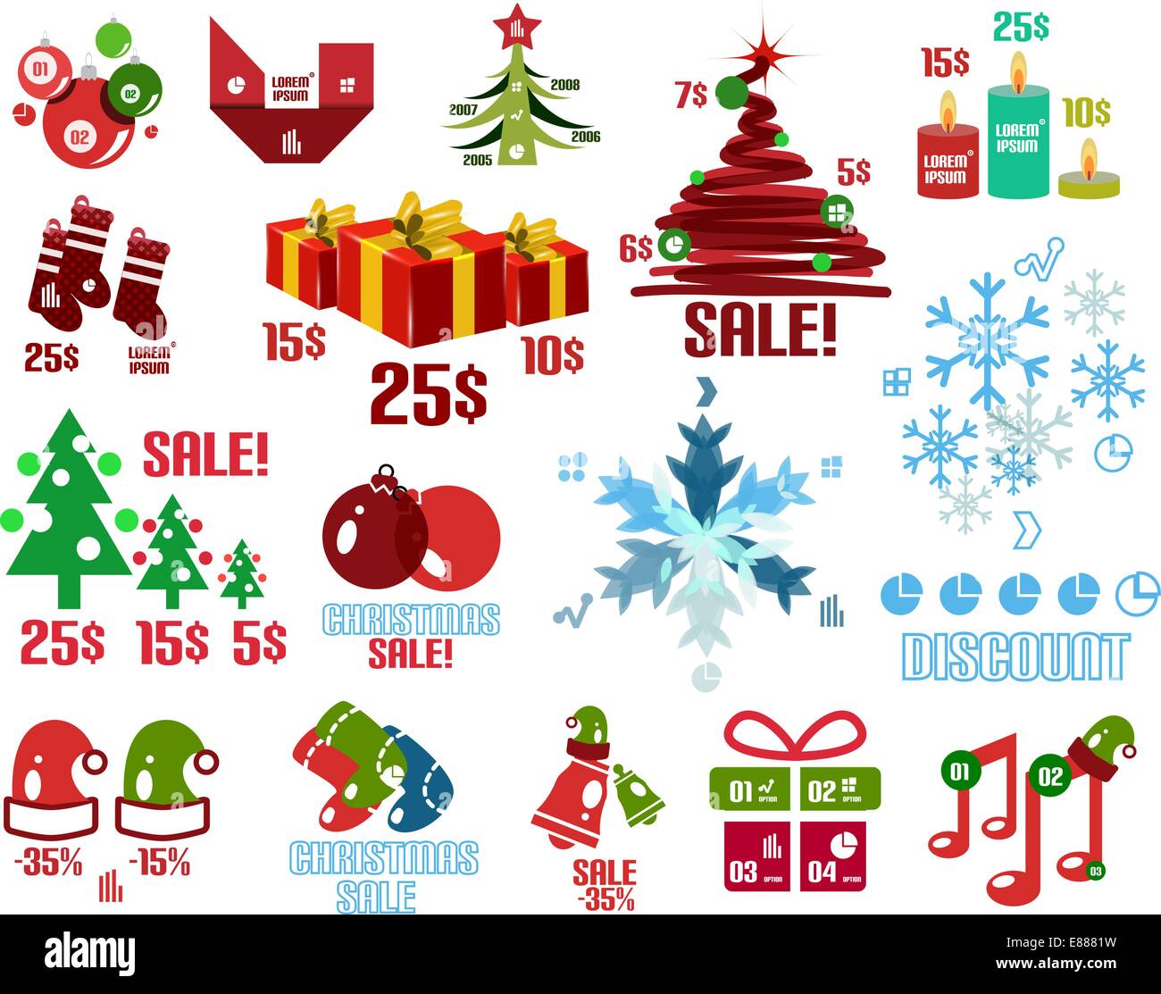 Christmas infographic hi-res stock photography and images - Alamy