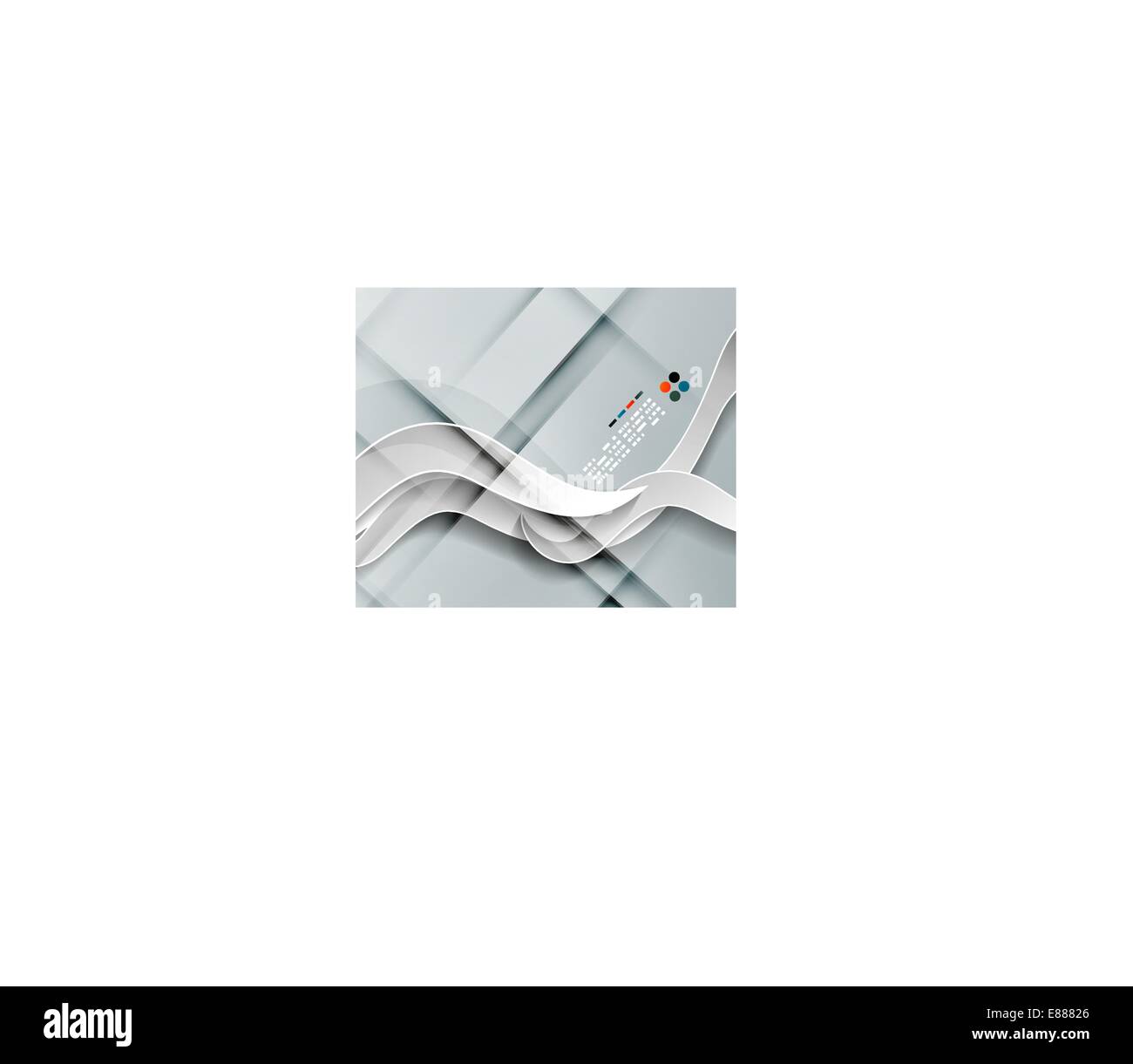 Vector 3d paper wave lines design Stock Vector Image & Art - Alamy