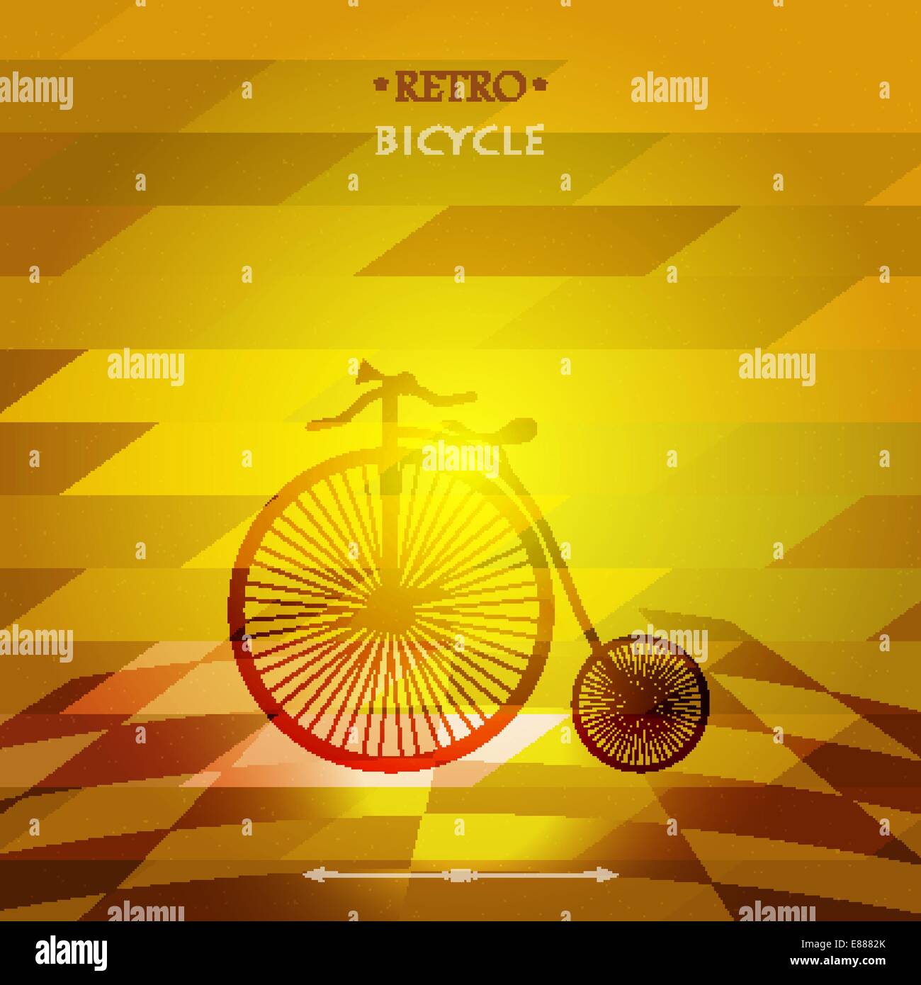 Retro bicycle on a grungy background Stock Vector Image & Art - Alamy